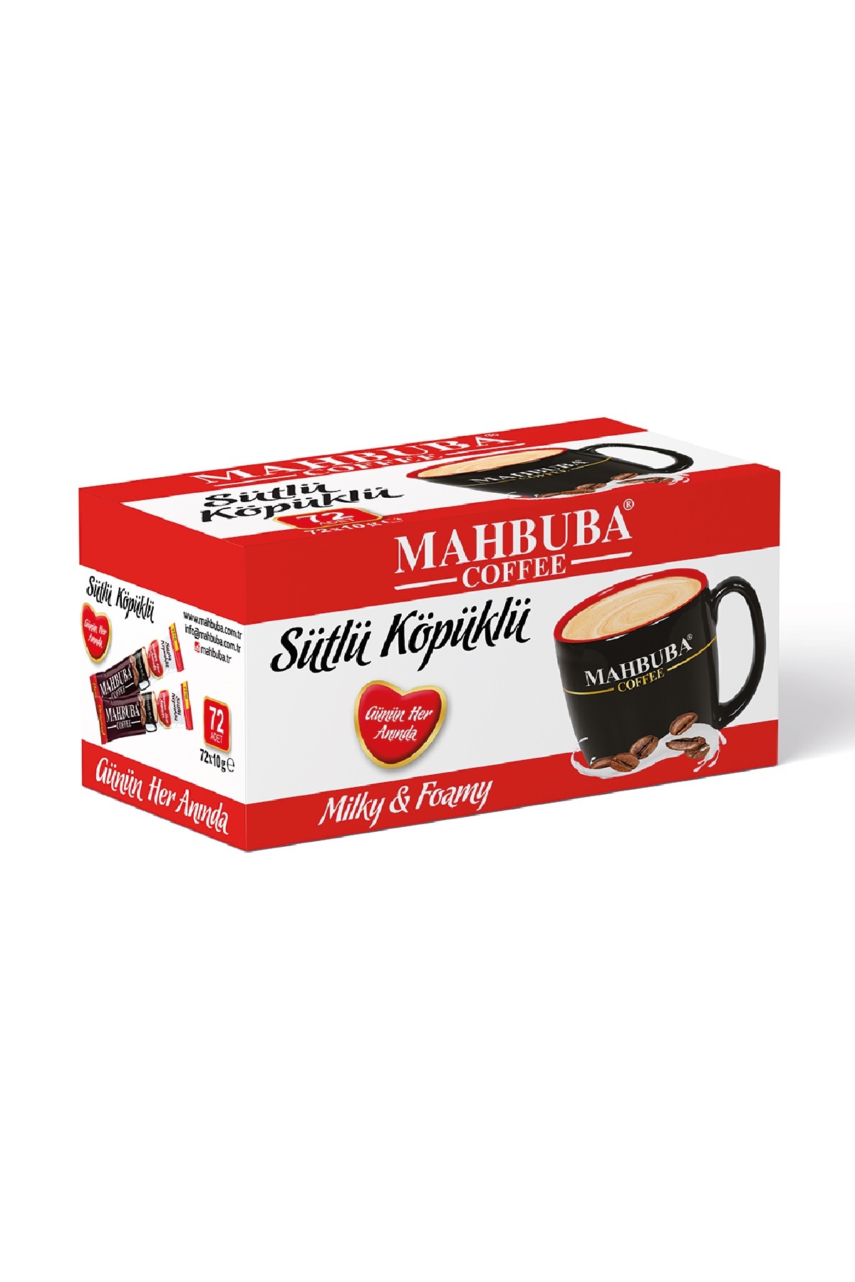 Mahbuba 3ü1 Arada Sütlü Köpüklü 72x10gr Mini Küçük Boy Ikramlık Otobüs ...