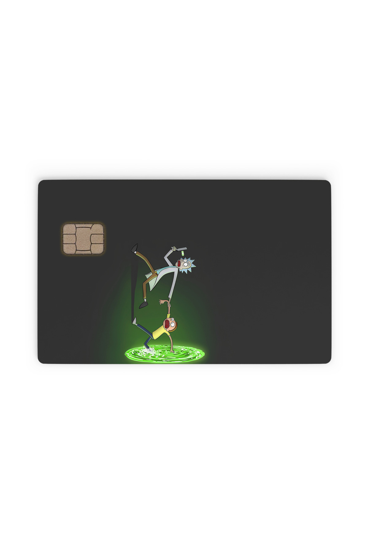 DEER Rick and Morty 2'li Kart Kaplama Sticker Kredi/banka Kartı Kaplama ...