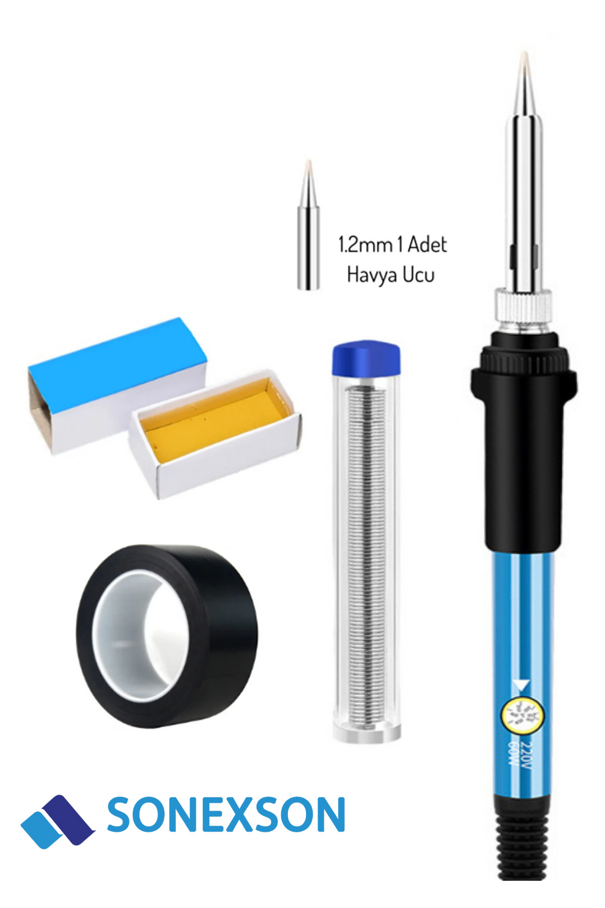 SONEX 60w Isı Ayarlanabilir Kalem Havya Lehim Makinası Lehim Makinesi ...