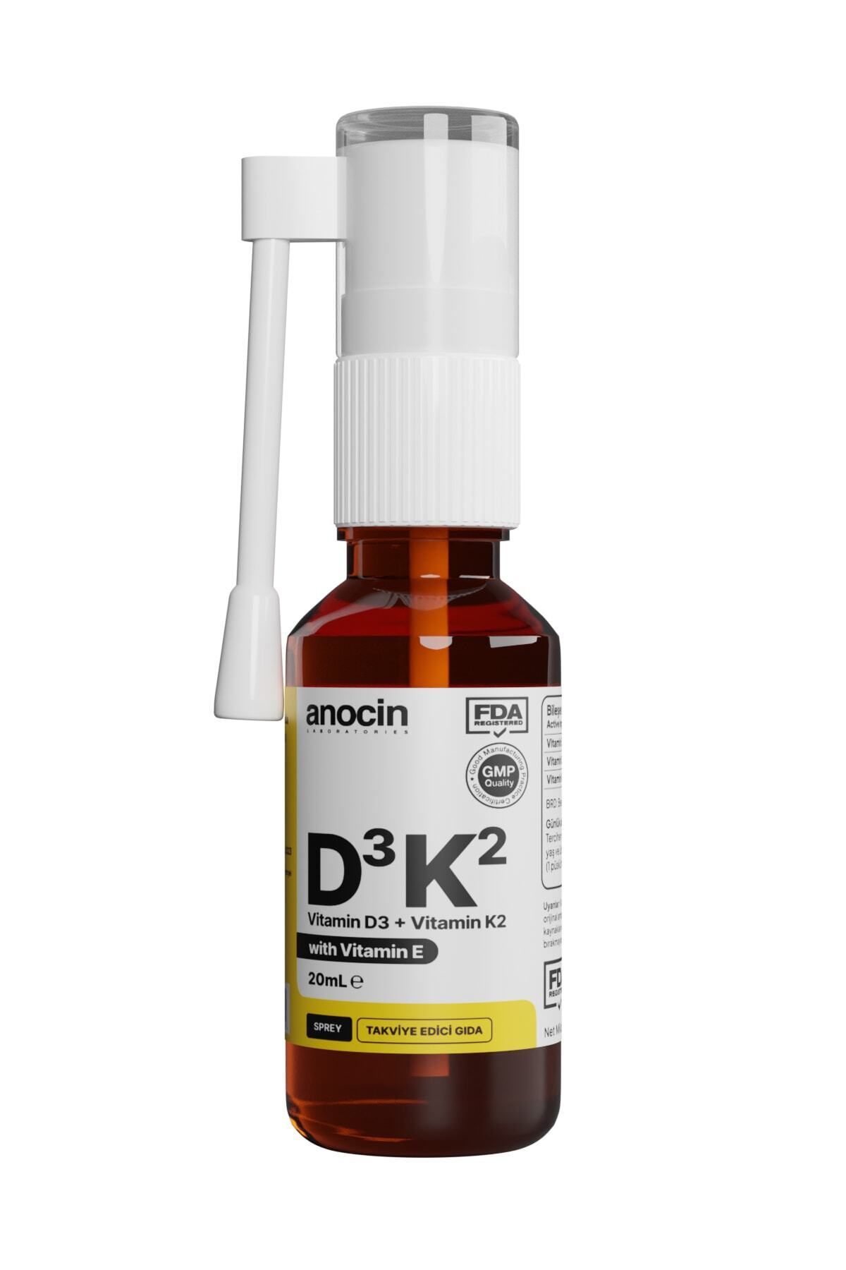 anocin Vitamin D3 K2 Vitamin E , 1000 Iu 2m Mcg Damla 20 ml D3 K2 ...