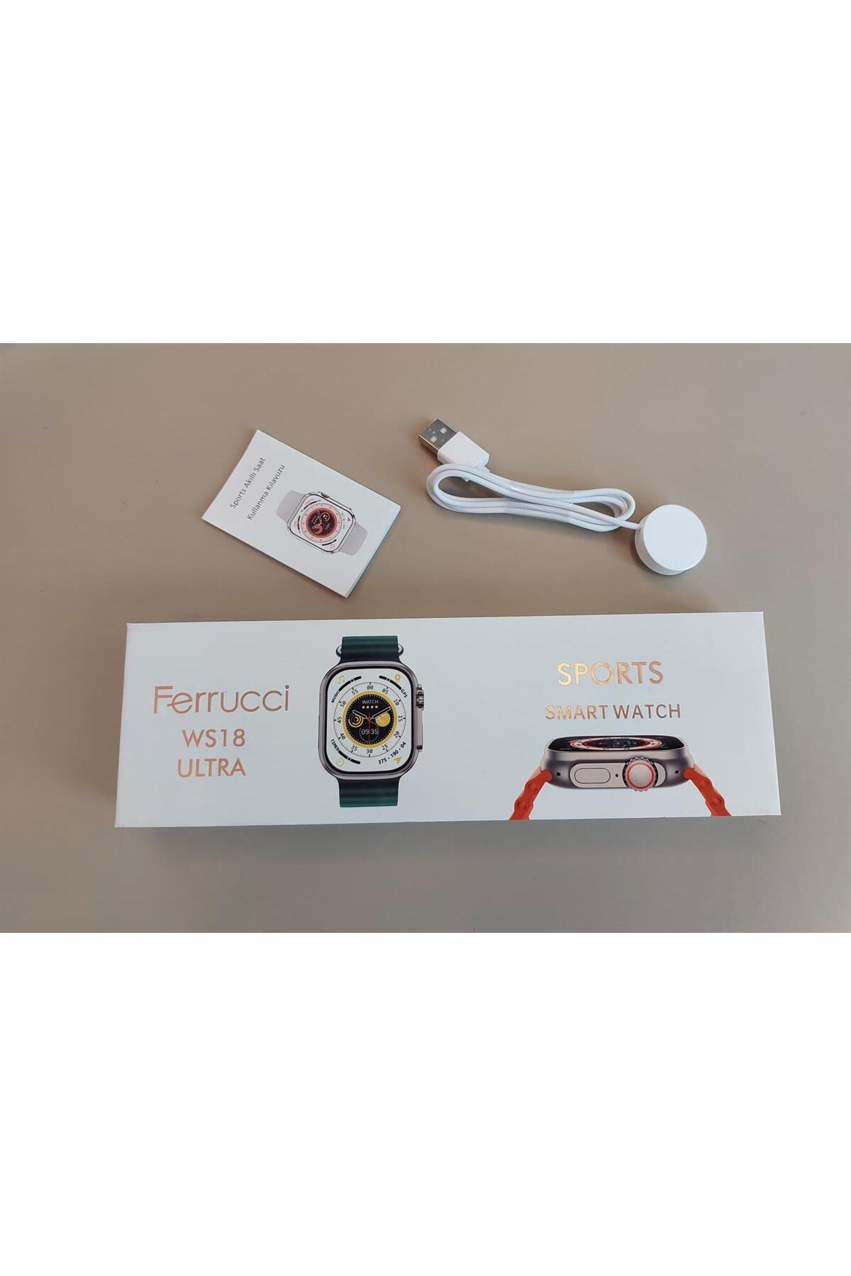 Ferrucci Ws18 Ultra Sports Smart Watch Akıllı Kol Saati Sesli Konuşma ...