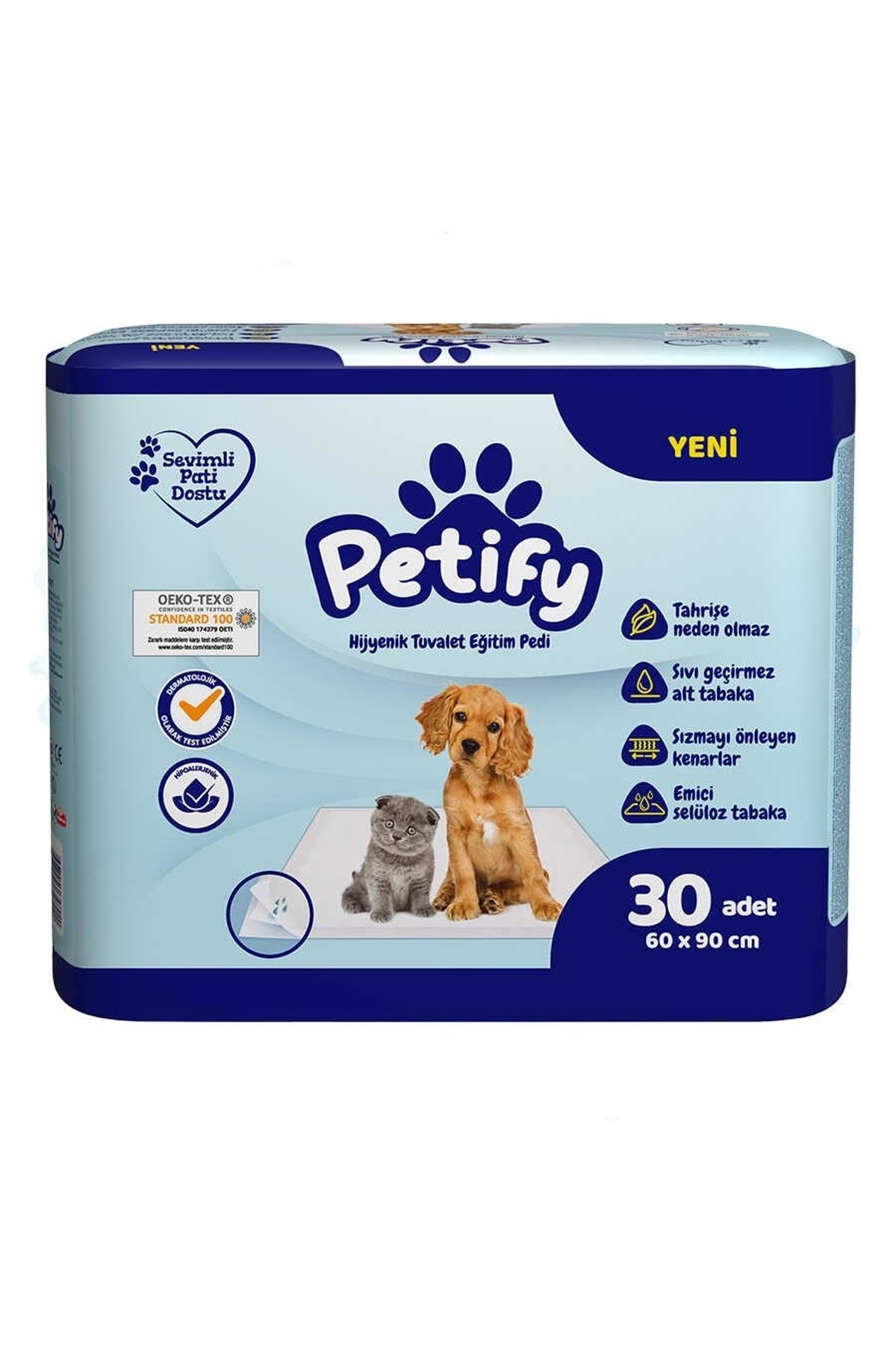 Petify Hijyenik Tuvalet Eğitim Pedi 30 Adet - 60 Cmx90 CmFiyatı ...