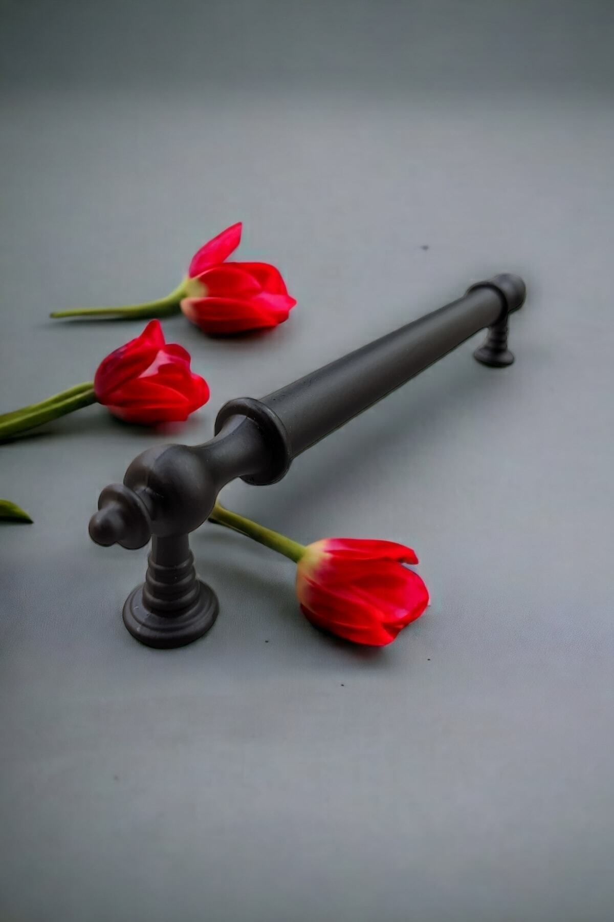 Dizayn House 256 Mm Siyah Köprü Düz Boy Kulp Dolap Ve Çekmece Kulpu ...