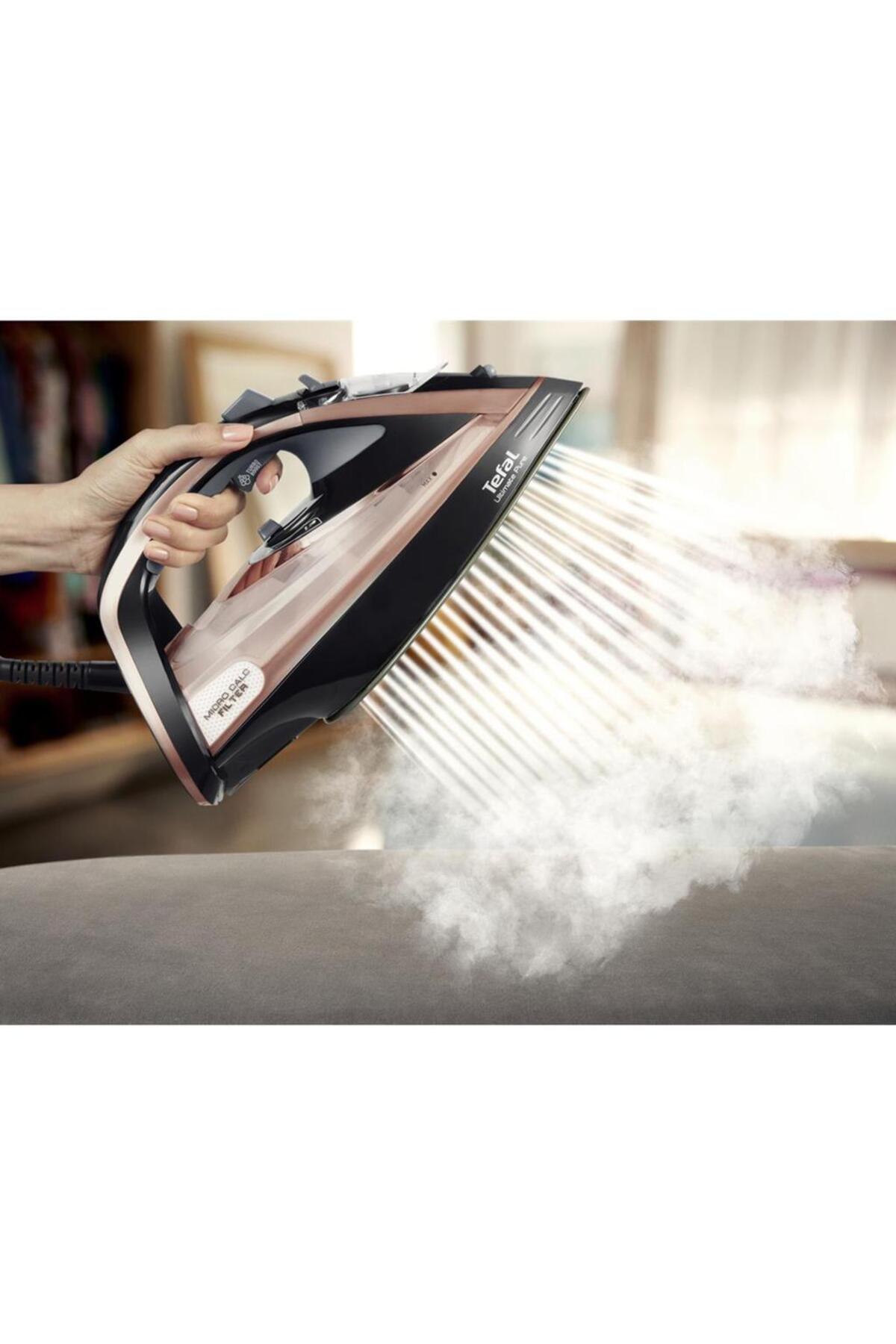TEFAL FV9845E0 Ultimate Pure Kireç Avcısı Buharlı Ütü Durilium Airglide ...