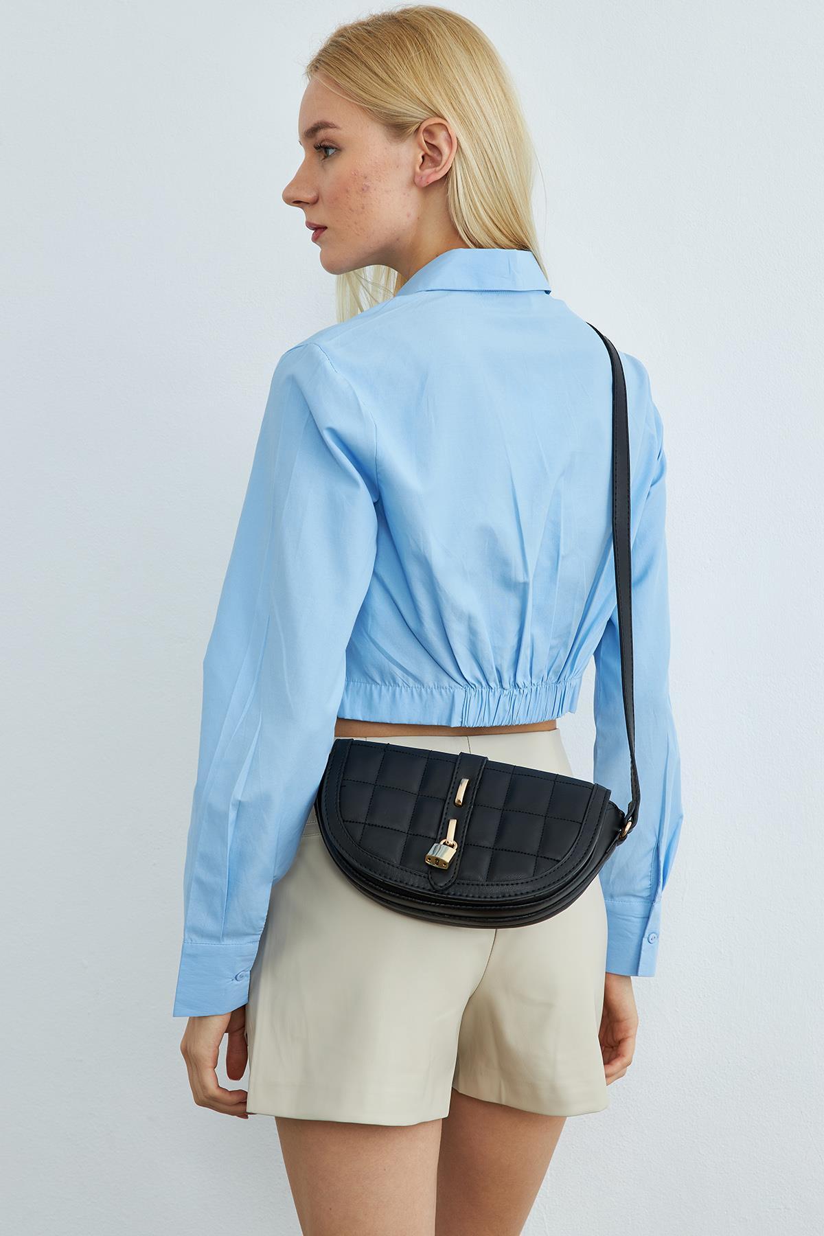 Mopia Siyah Kadın Kapitone Kapaklı Çapraz ÇantaFiyatı, Yorumları - Trendyol