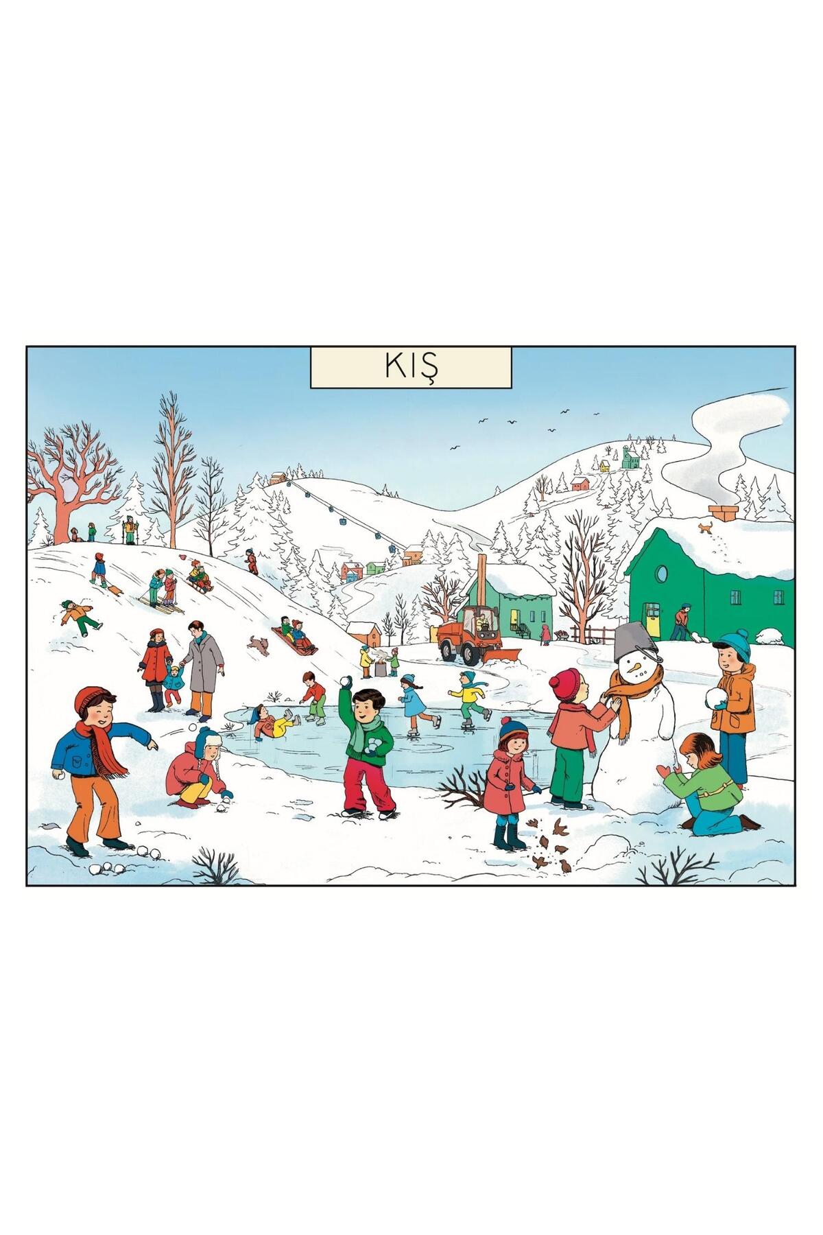 Paraşüt Kitap Nostaljik Mevsim Posterleri (İLKBAHAR/YAZ/SONBAHAR/KIŞ ...