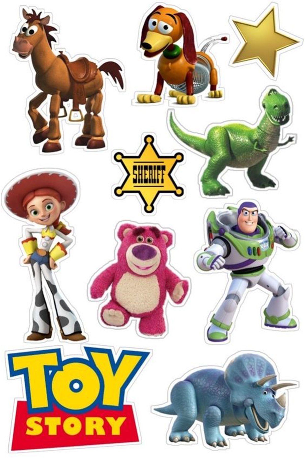 BK Design Toy Story Sticker Telefon Laptop Notebook Tablet Defter ...