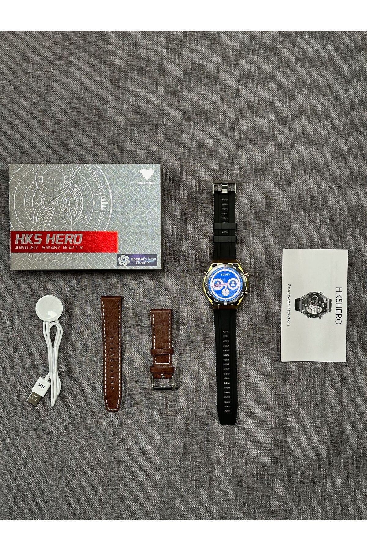 Wearfitpro Watch Yuvarlak Saat Hk 5 Hero Tüm Telefonlara Uyumlu Amoled ... Wearfitpro Watch Yuvarlak Saat Hk 5 Hero Tüm Telefonlara Uyumlu Amoled ...