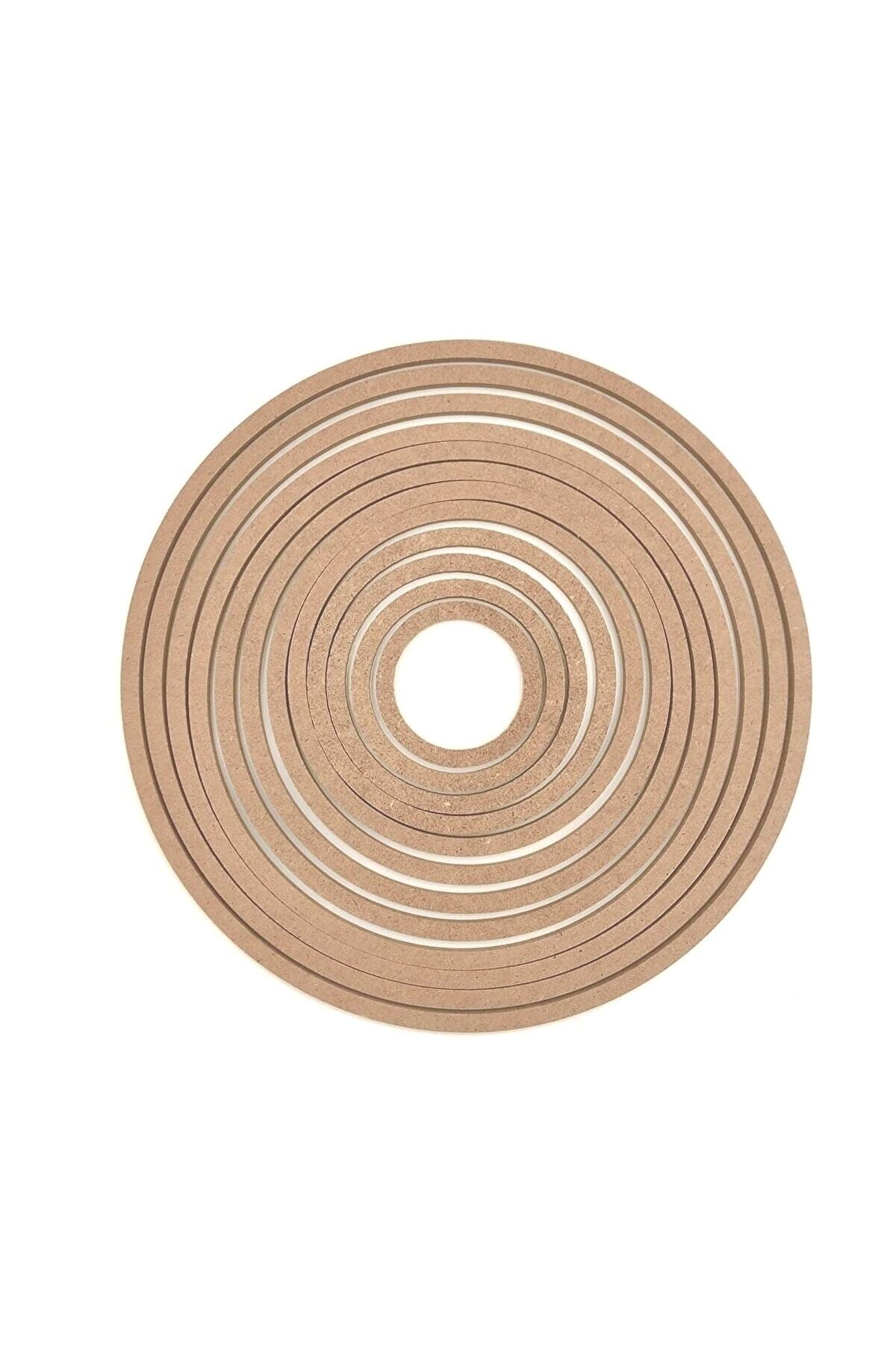 Buradadavar Hobi Ahşap 12'li Ham Mdf, 8mm Kalınlık, 30 Cm Kasnak ...