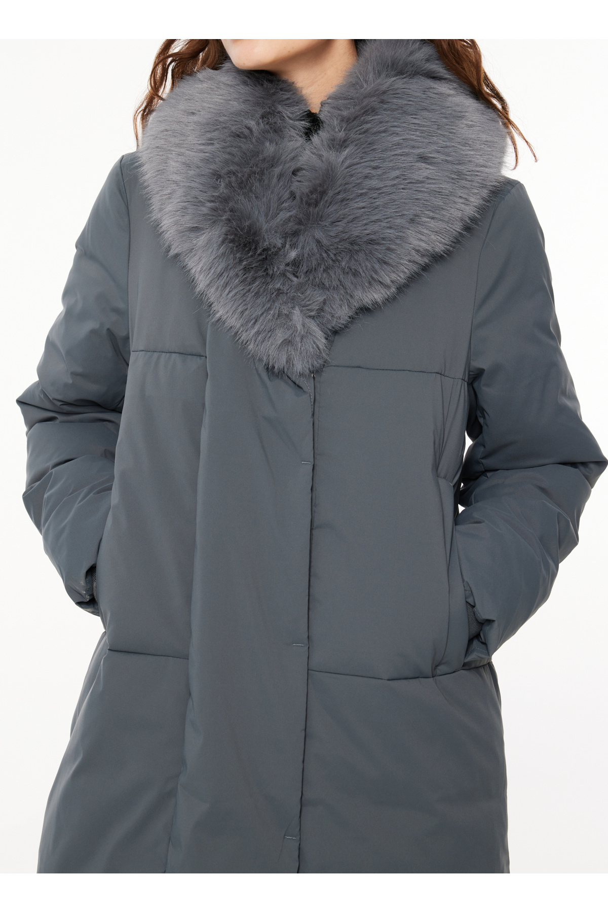 Fabrika Petrol Kadın Mont ZEFON Fiyatı, Yorumları - Trendyol