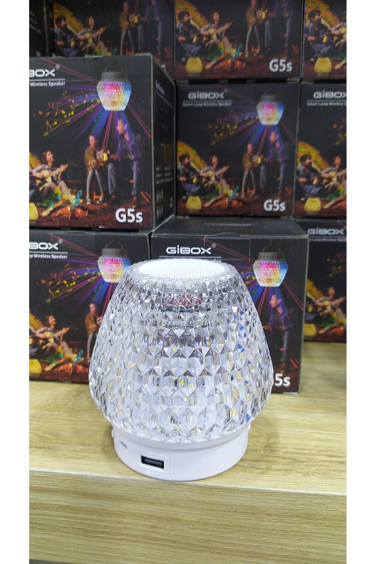 KOLEER GİBOX G5S KRİSTAL BT SPİKER SES TOPU RENK DEĞİŞTİREN - Fiyatı ...