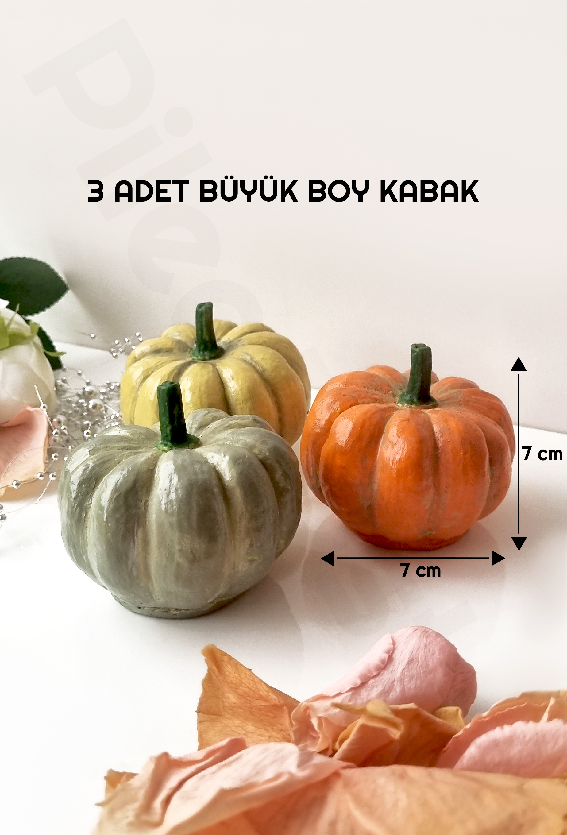 PP Handmade Dekoratif Bal Kabakları 3 adet|Kabak Biblo|masaüstü dekor ...