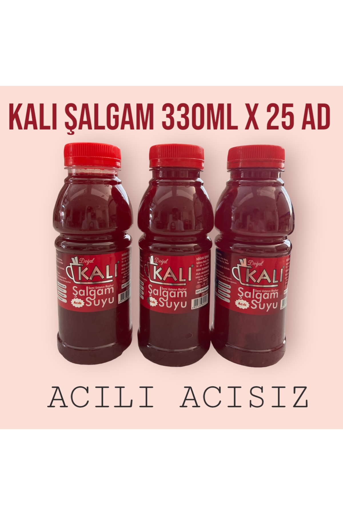 kalı şalgam Şalgam 330ml x 25 Ad ACILI-ACISIZ - Fiyatı, Yorumları