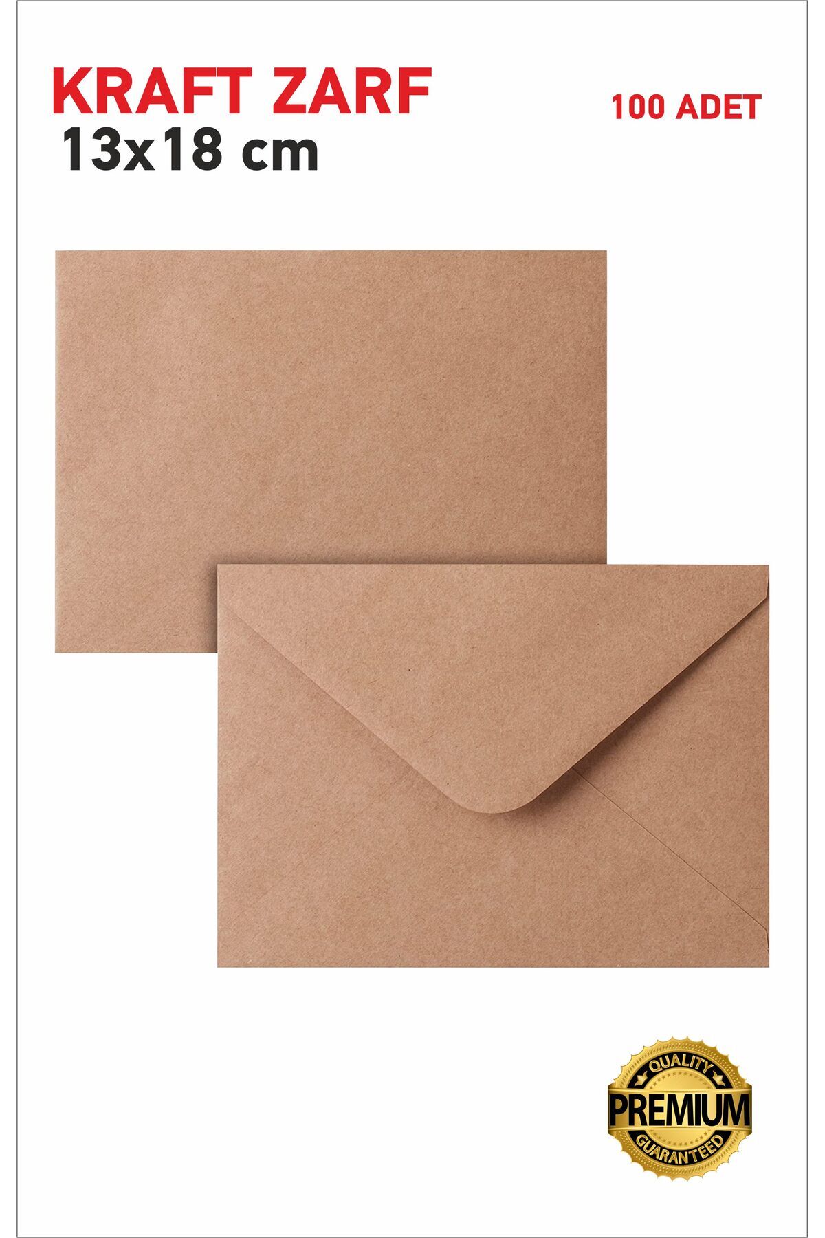 Hsn Davetiye Zarfı Kraft Zarf 100 Adet 13x18cm Kahverengi Zarf - Fiyatı ...