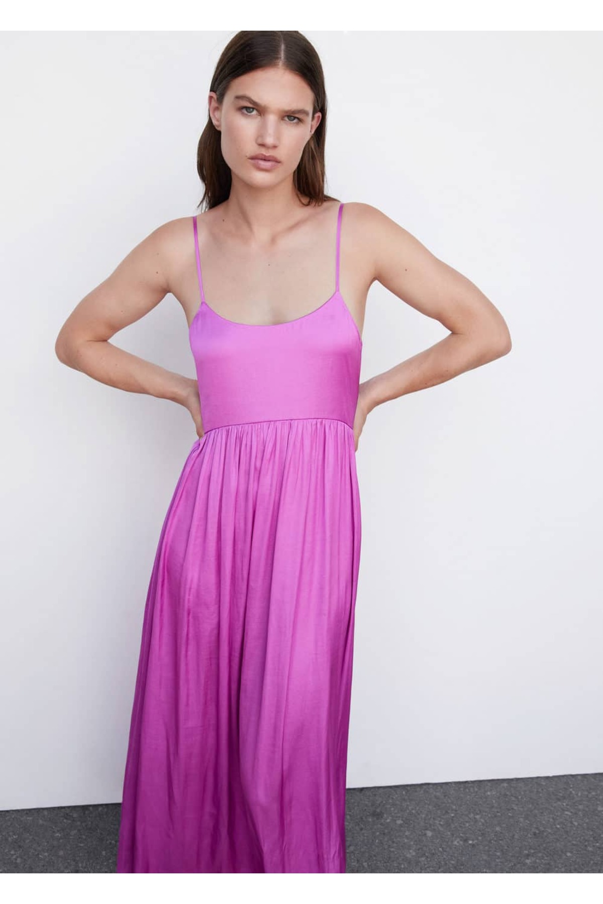 MANGO Uzun saten elbise Fiyatı, Yorumları - Trendyol