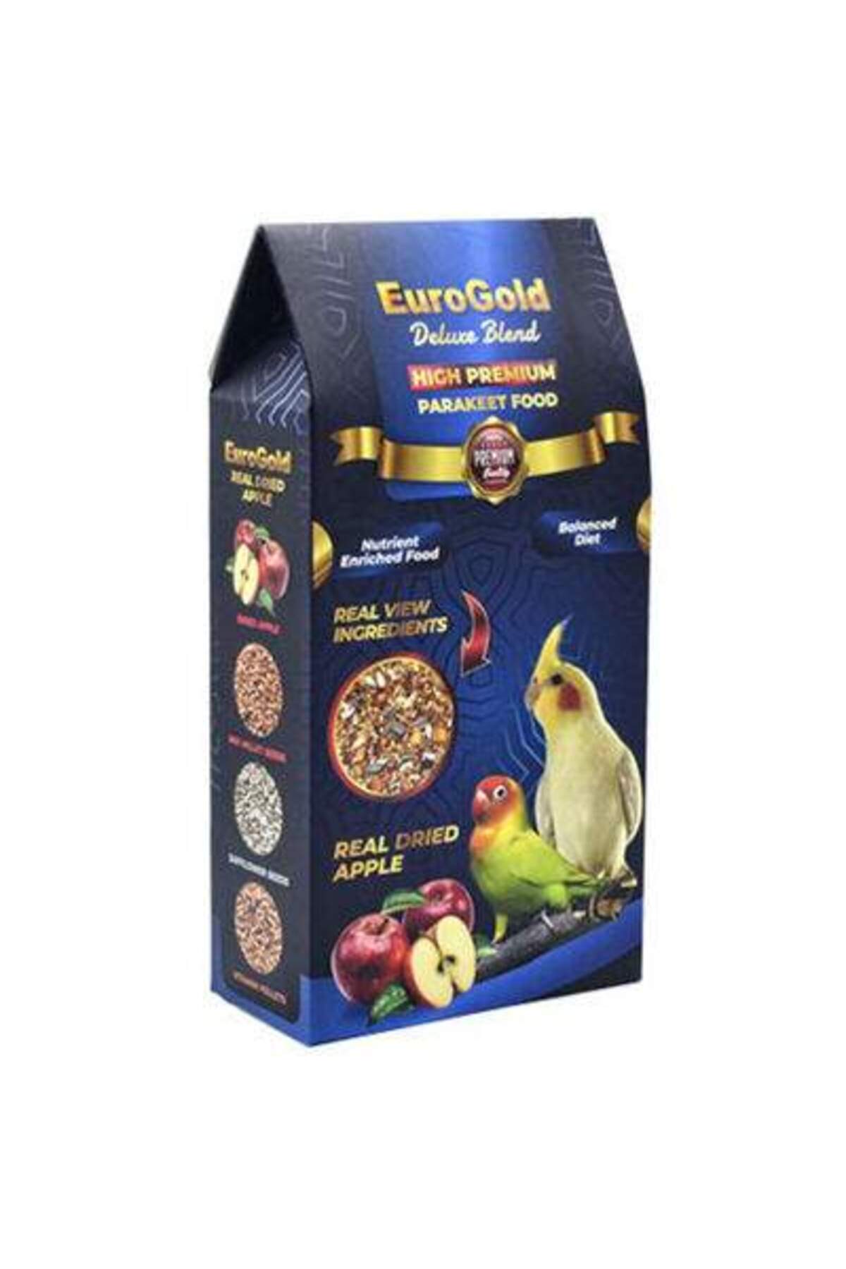 KAEM Euro Gold Deluxe Blend Premium Gerçek Elmalı Paraket Yemi 1000 Gr ...