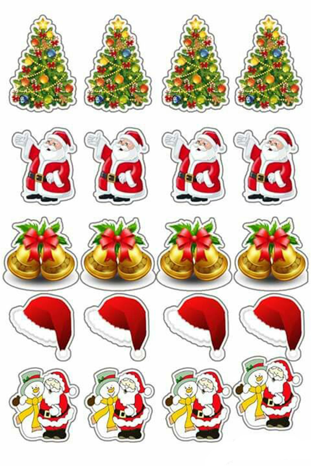 BK Design Noel Yılbaşı Sticker Telefon Laptop Notebook Tablet Defter ...