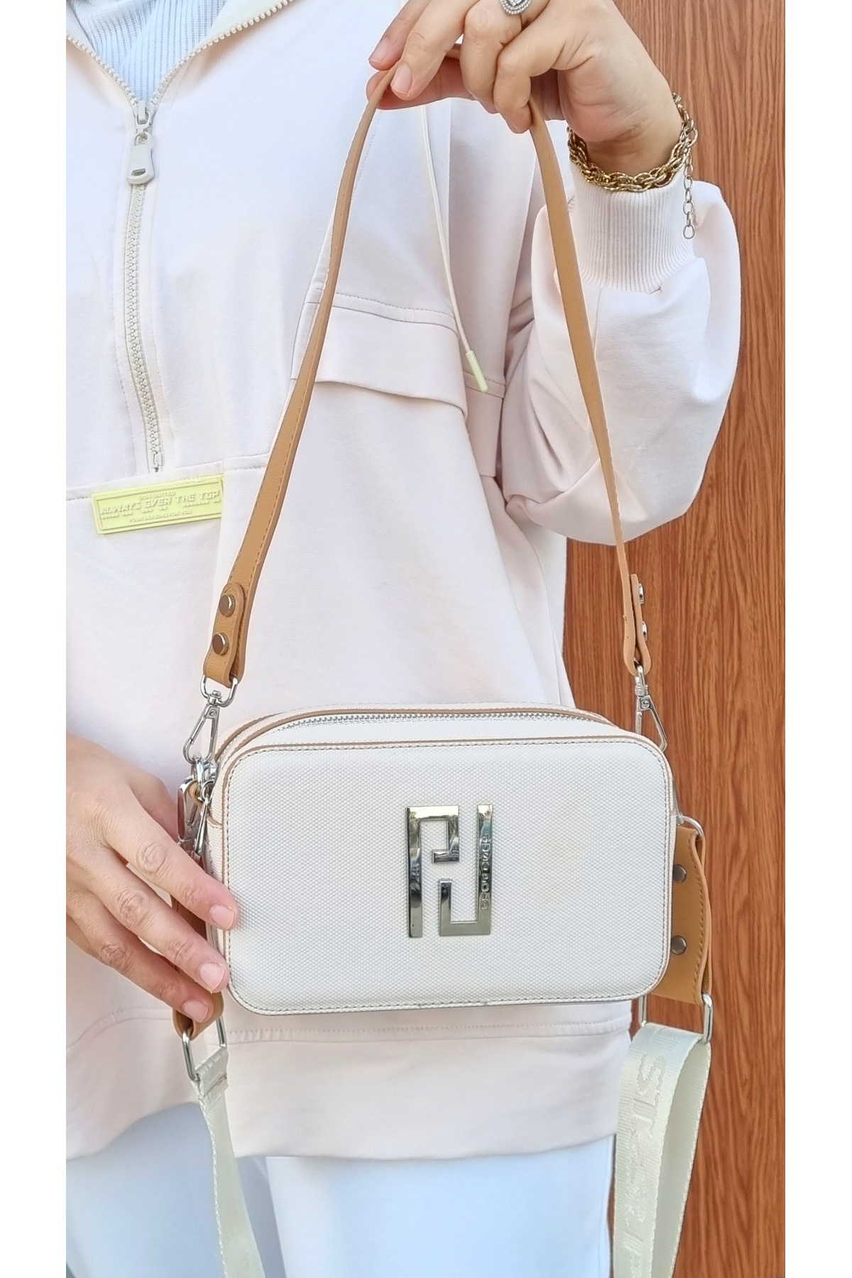 Just Polo JUSTPOLO KADIN ORİJİNAL LACOSTE 3 BÖLMELİ İKİ ASKILI OMUZ VE ...