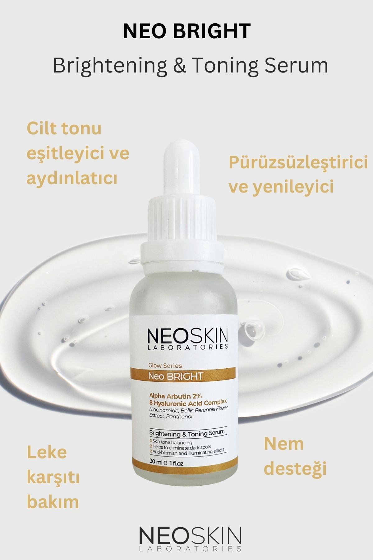 NEOSKIN Neo Brıght-leke Karşıtı, Cilt Tonu Eşitleyici, Aydınlatıcı ...
