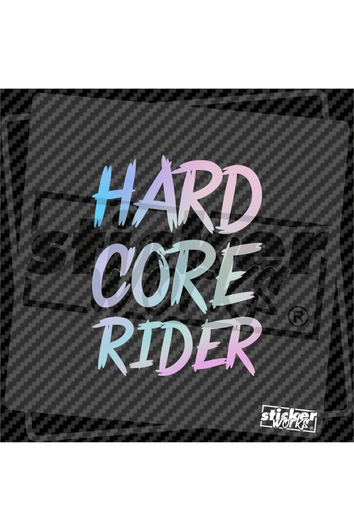 Sticker Works Hard Core Rider Hologram Sticker Fiyatı, Yorumları - Trendyol
