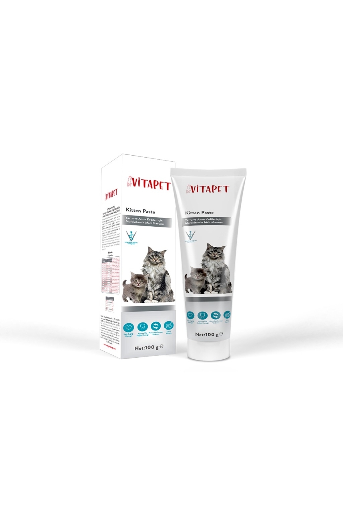 VİTAPET Vitapet Kitten Paste Multivitamin Yavru ve Anne Kedilerde ...