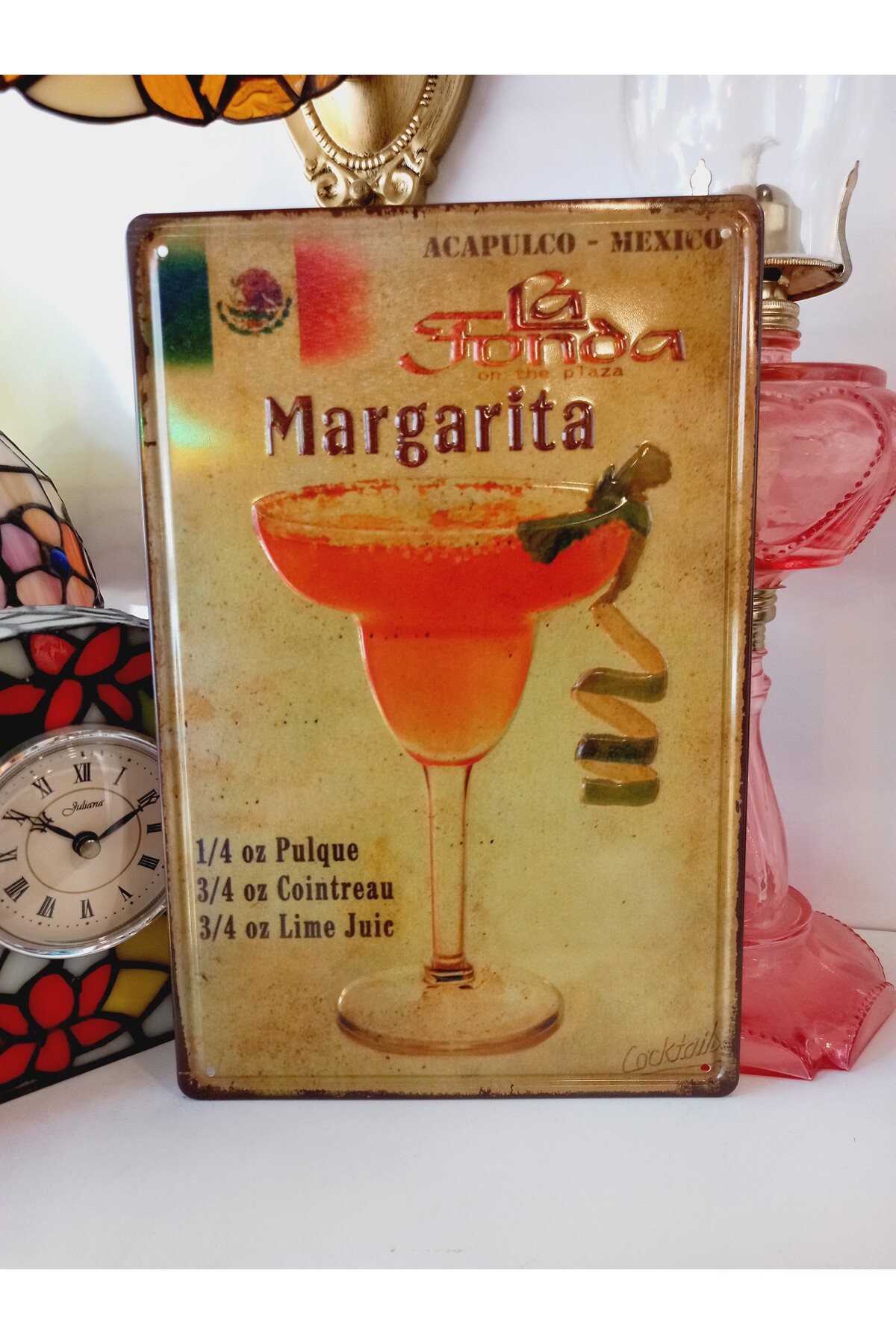 SUPERSTOK Vintage Retro Dekoratif Metal Plaka Duvar Dekorasyon Cafe Bar ...