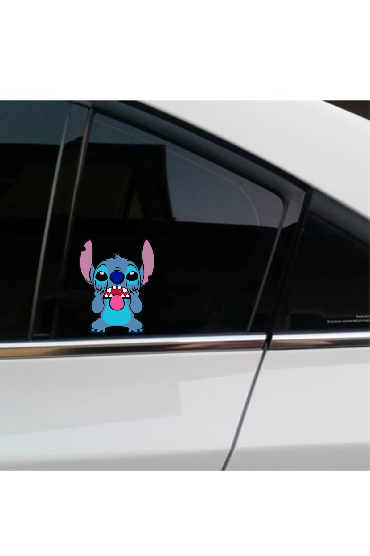 STİCKERCI BEY 2 Adet Stich Ağzı Açık Renkli Sticker Seti Otomobil ...
