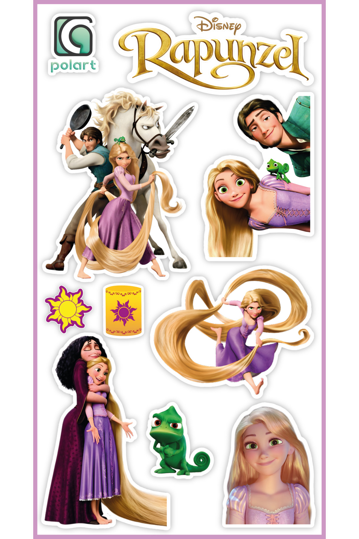 Polart Stationary Rapunzel Sticker Seti-9'lu Etiket-Disney Tangled ...