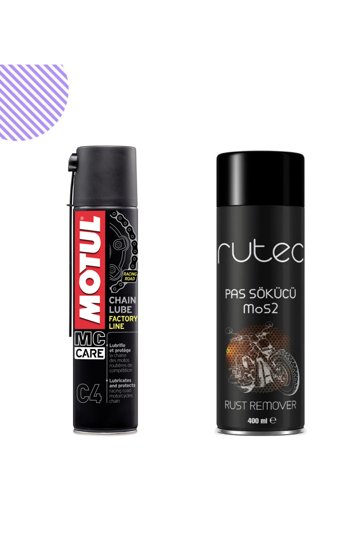 Motul C4 Chain Lube Motosiklet Zincir Yağı 400 ML+ Rutec Mos2 Katkılı ...
