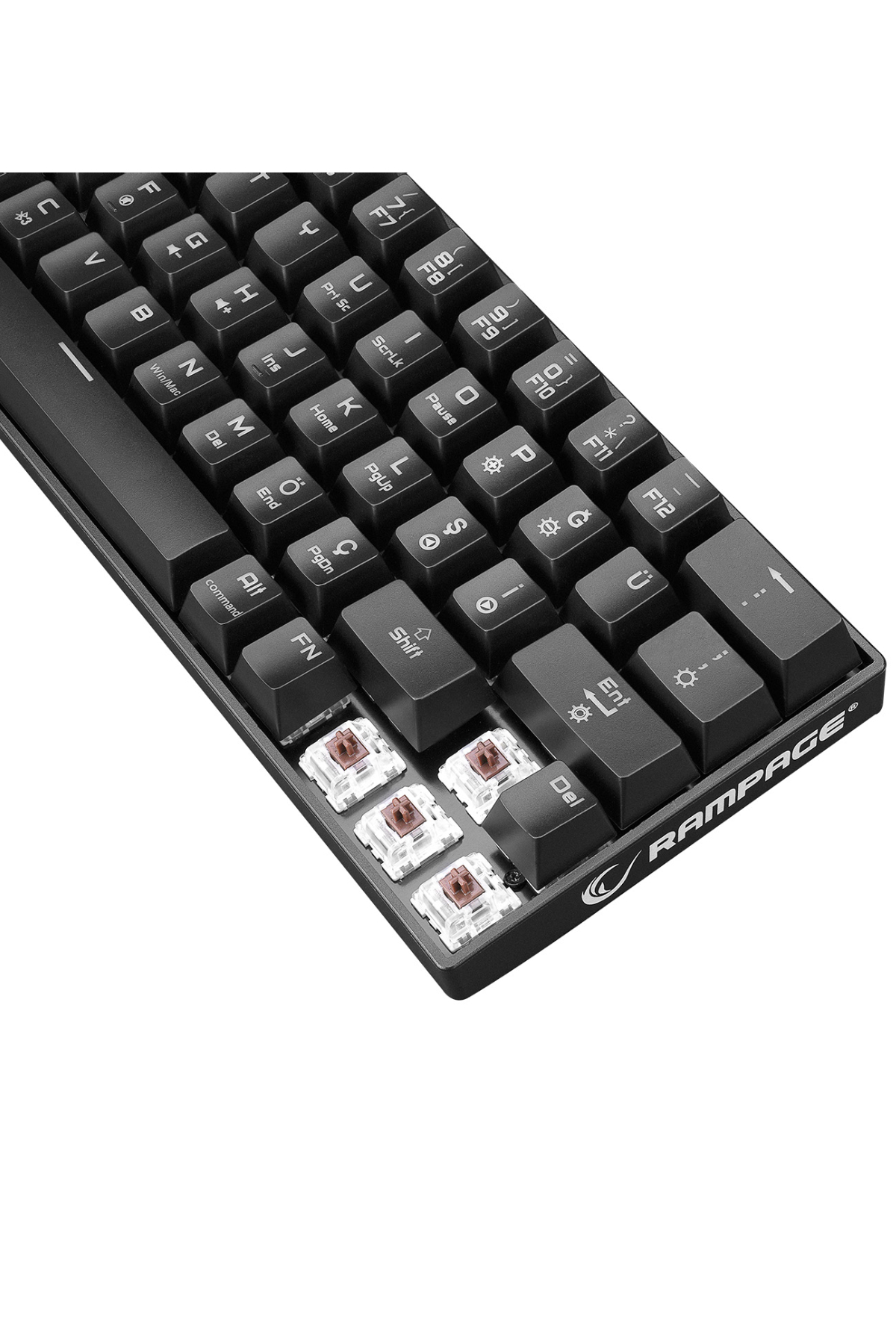 Rampage B-Atom KB-RX63 RGB Mekanik Oyuncu Klavyesi Q 63 Tuşlu Siyah ...