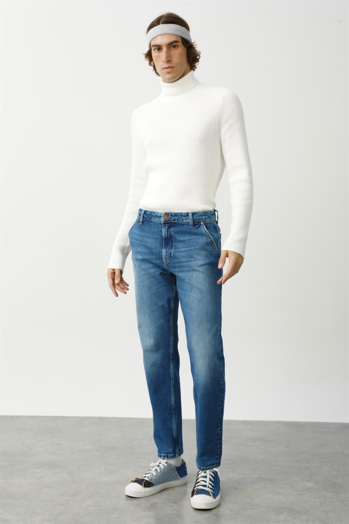 Denim Trip Donovan Loose Tapered Fit Orta Indigo Erkek Jean Pantolon ...