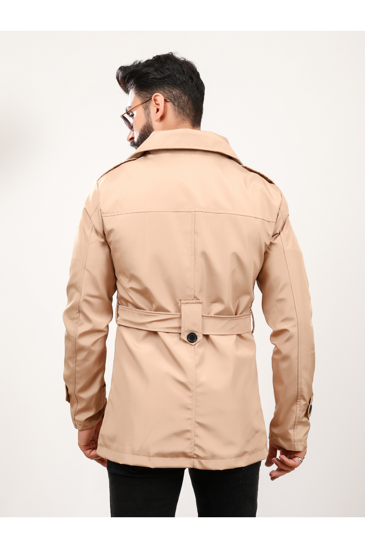 Fearless Erkek Slim Fit Kemer Detaylı Kruvaze Trençkot Fiyatı ...