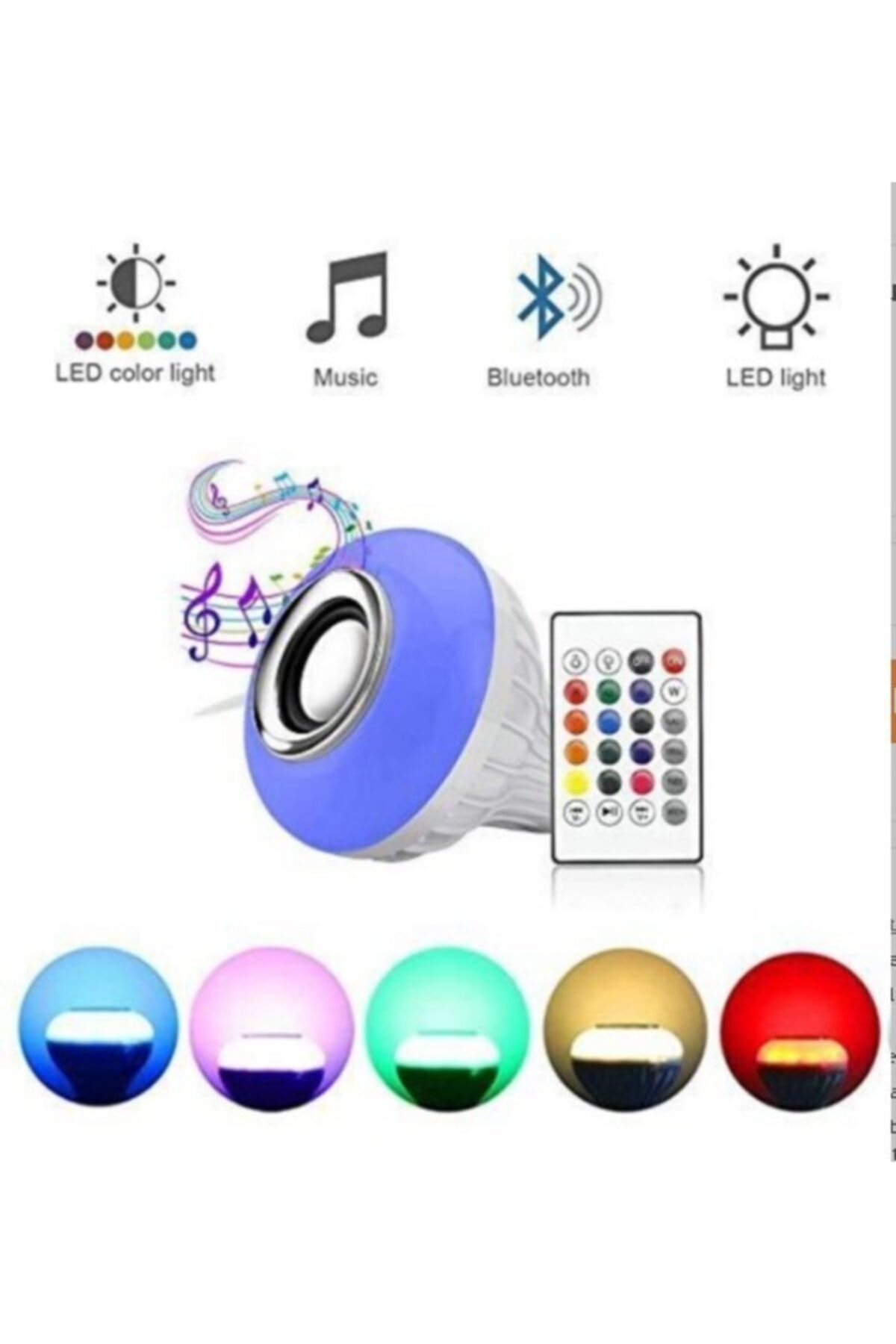 alayımbari Music Bulb Bluetooth Hoparlör Akıllı Led Ampul & Fiyatı ...