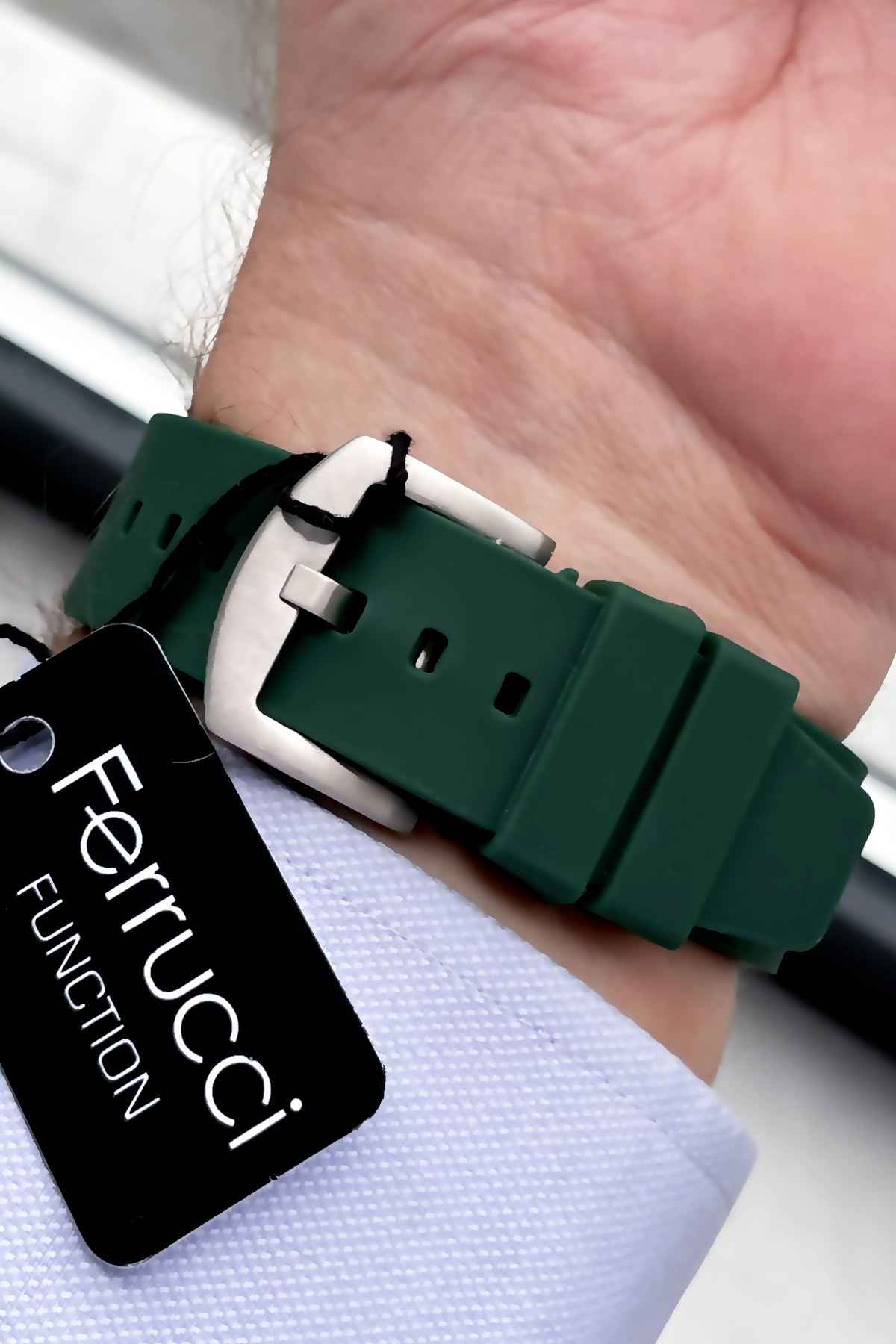 Ferrucci Function Men's Wristwatch 3 ATM Waterproof Green Color ...