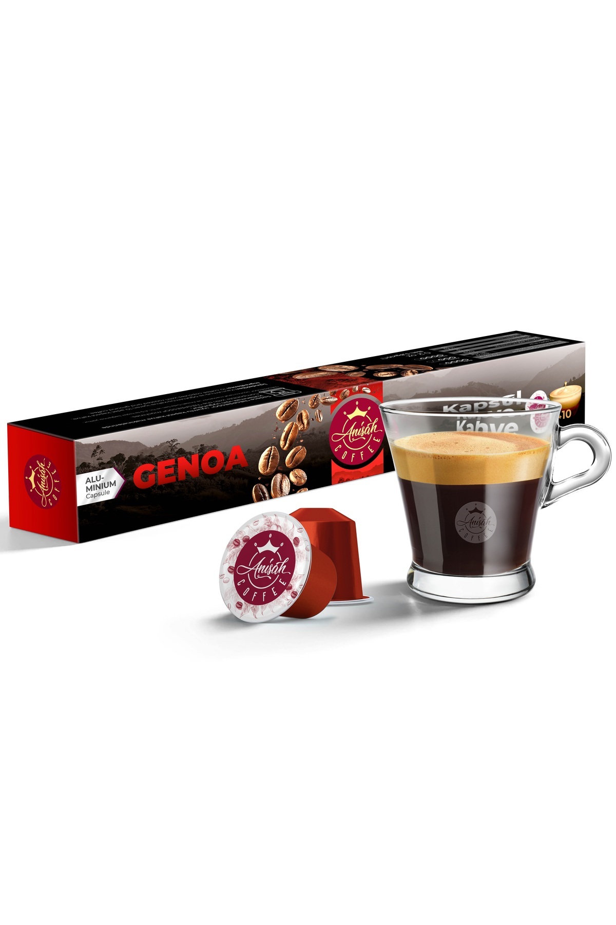 Anisah Coffee Genoa Nespresso Uyumlu Kapsül Kahve 10'lu Fiyatı ...