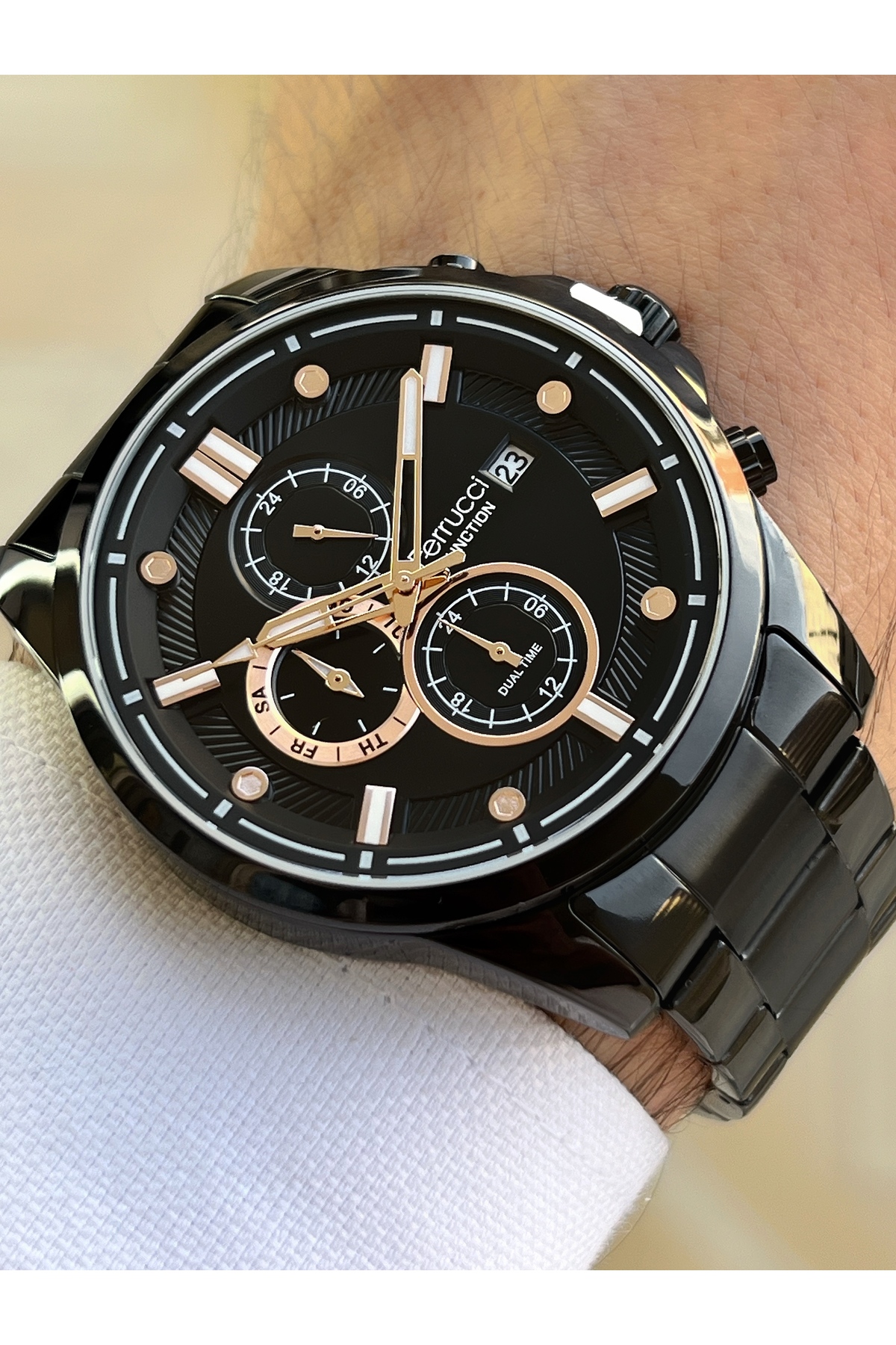 Ferrucci Function Fonksiyonlu Siyah Renk 3 Atm Su Geçirmez Çelik Kordon ...