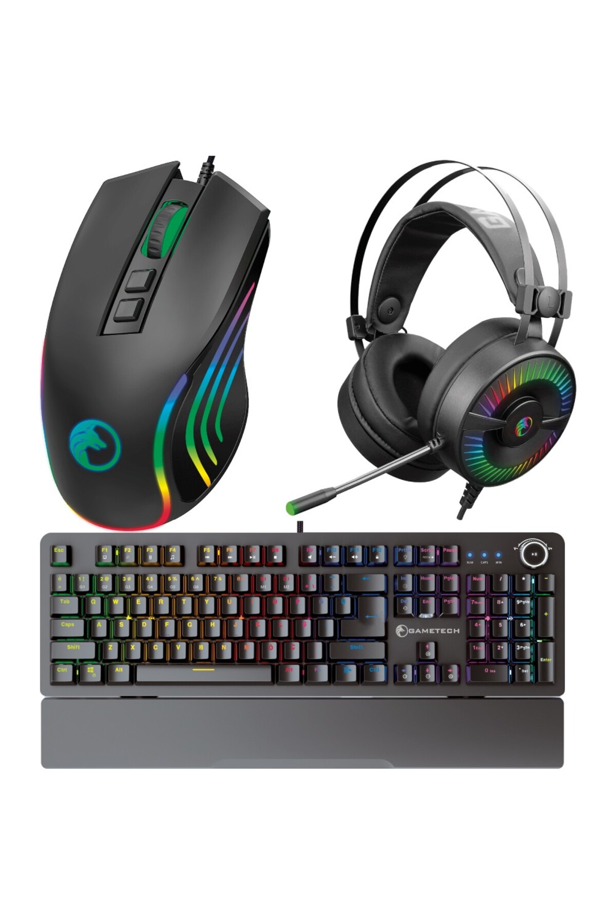 Genel Markalar arcnxx Rgb Prime Mouse + Blackrider Red Switch Klavye ...