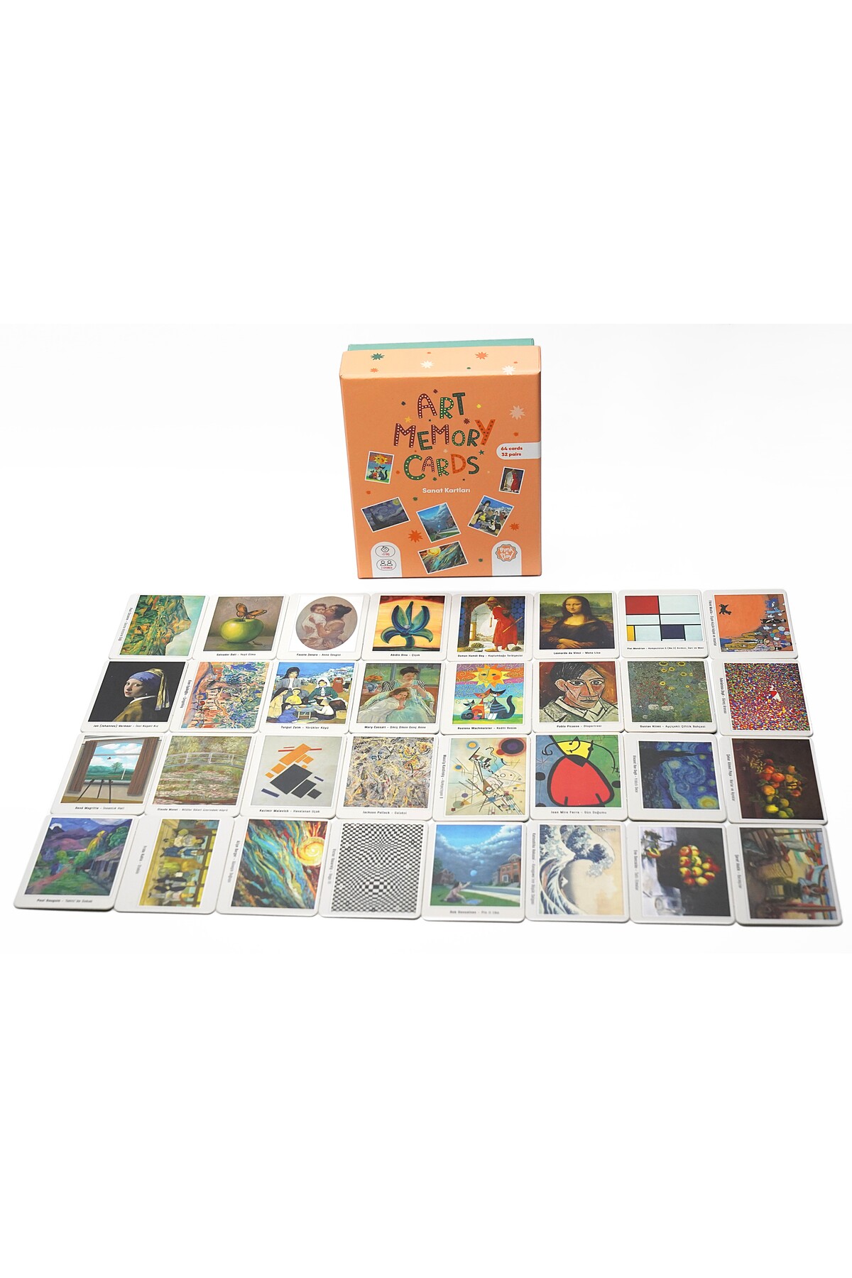 think play Zeka Kartları Hafıza Eşleştirme Oyunu - 64 Adet Sanat Kartı ...