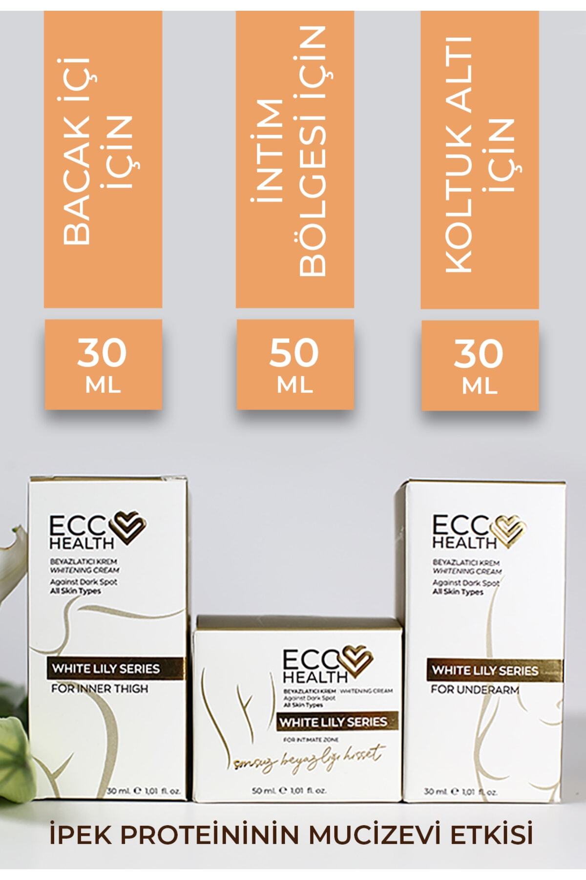 Ecc HEALTH Koltuk Altı, Bacak Yanı, Genital Bölge Temizleme Kremi 3'lü ...