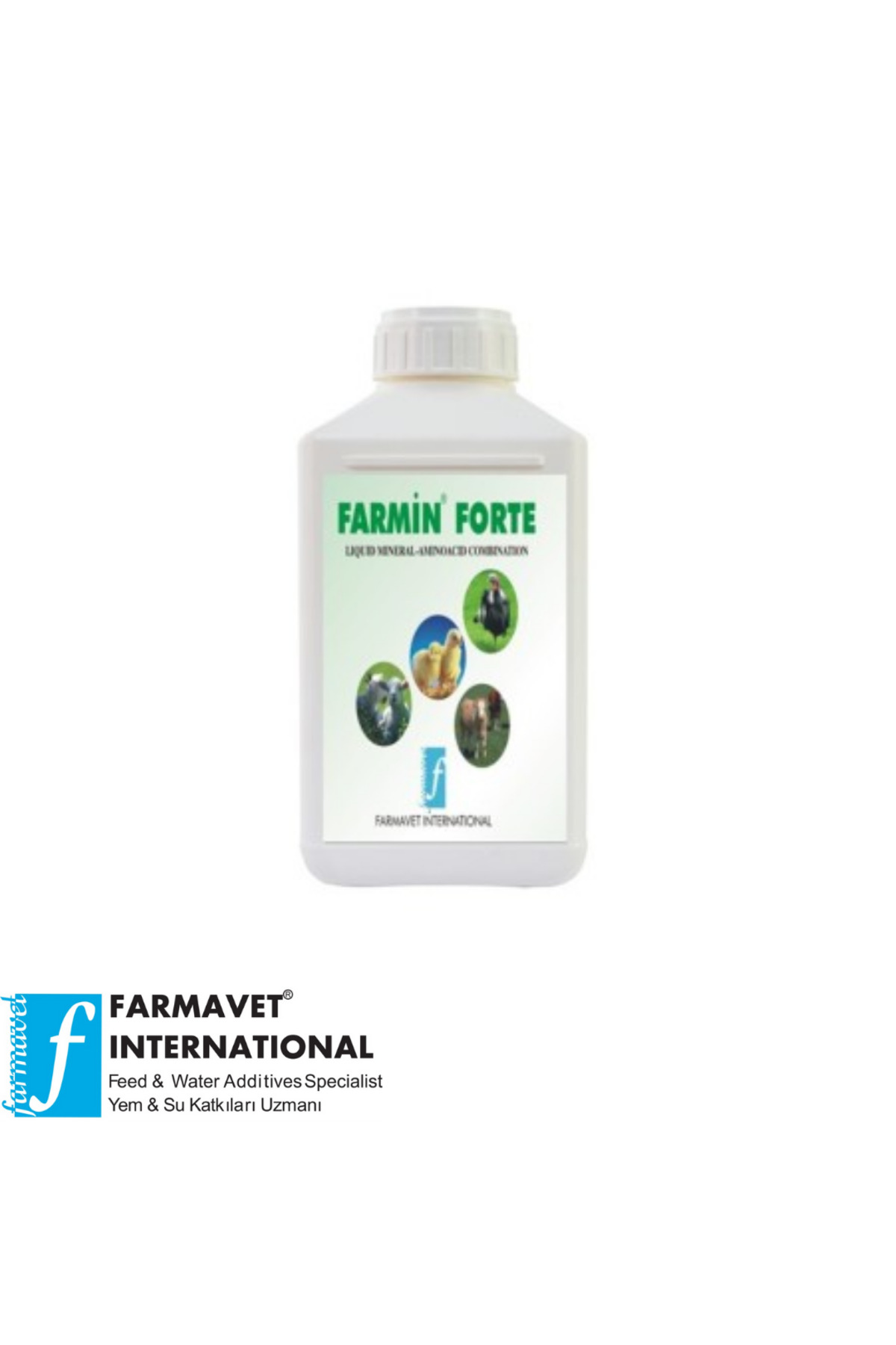 Farmavet FARMİN FORTE 1 lt - Kanatlı ve Büyükbaş Hayvanlar için Amino ...