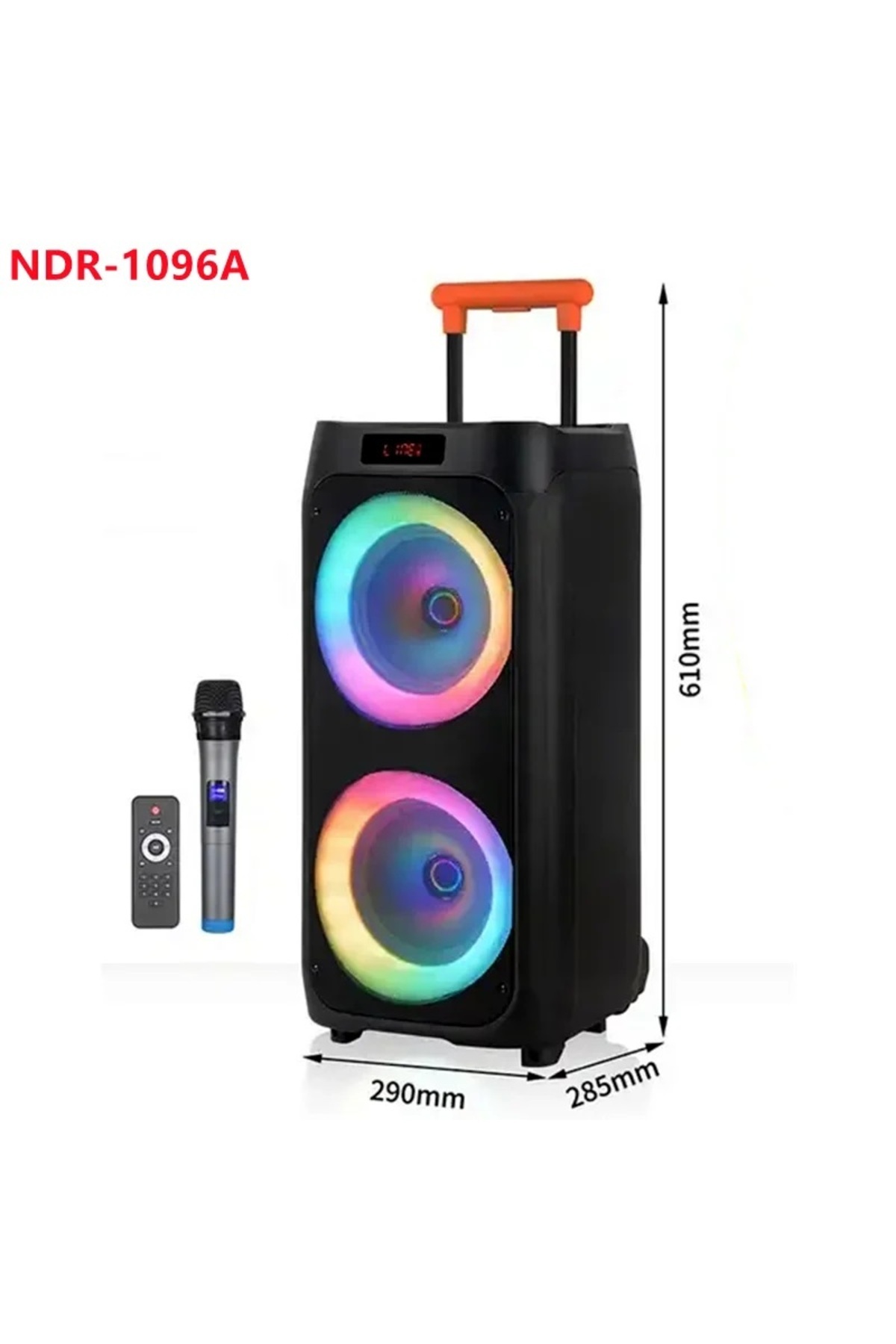 JUNGLEE NDR-1096 BÜYÜK BOY BLUETOOTH HOPARLÖR KABLOSUZ TEKERLEKLİ ...