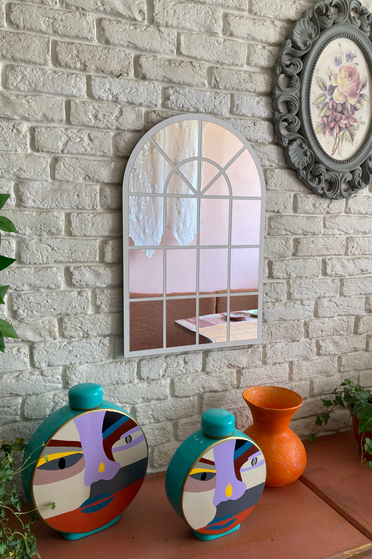 Viven Decor Dekoratif Pencere Ayna Beyaz Mdf Üzeri Gümüş Aynalı Pleksi ...