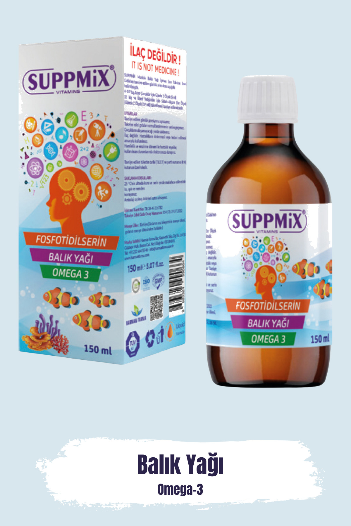 suppmix Fosfatidilserin Omega 3 Şurup Balık Yağı Fiyatı, Yorumları ...