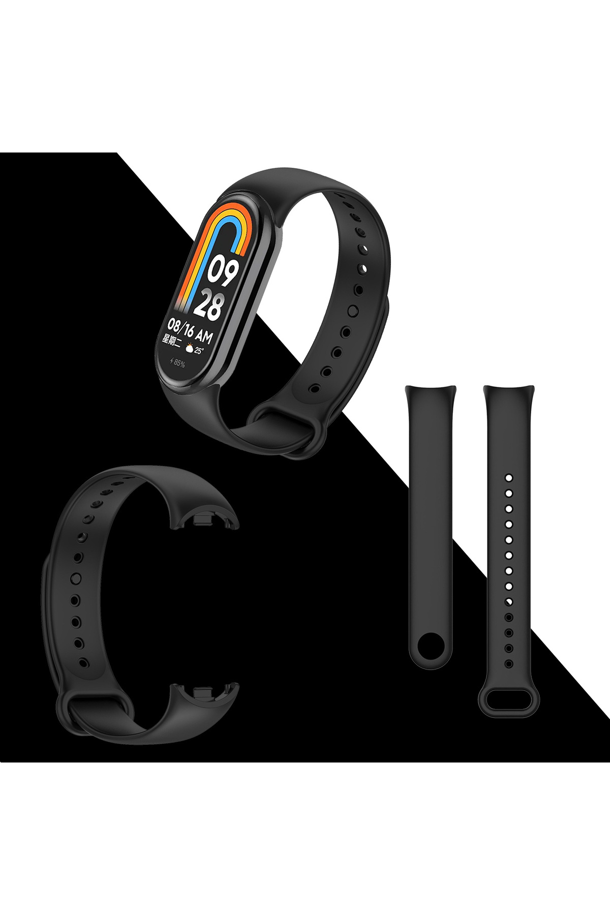 Kyver Silikon Kordon, Mi Band 8 ile Uyumlu Yumuşak Kayış Fiyatı ...