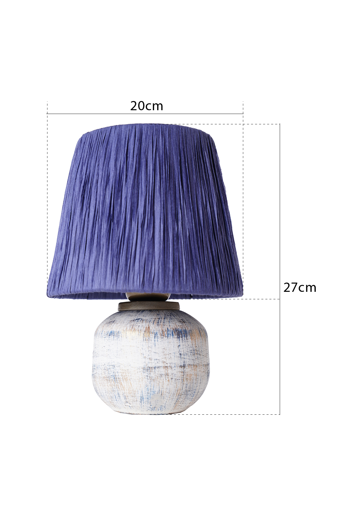 hmydesign Tissu Handmade Seramik Abajur Lacivert-krem Fiyatı, Yorumları ...