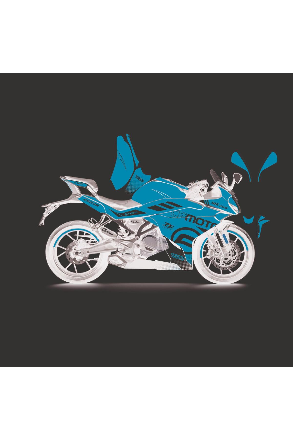 Motiker CFMOTO 250SR "Kırmızı - Beyaz " RACING (Turkey) MODEL PARÇALI ...