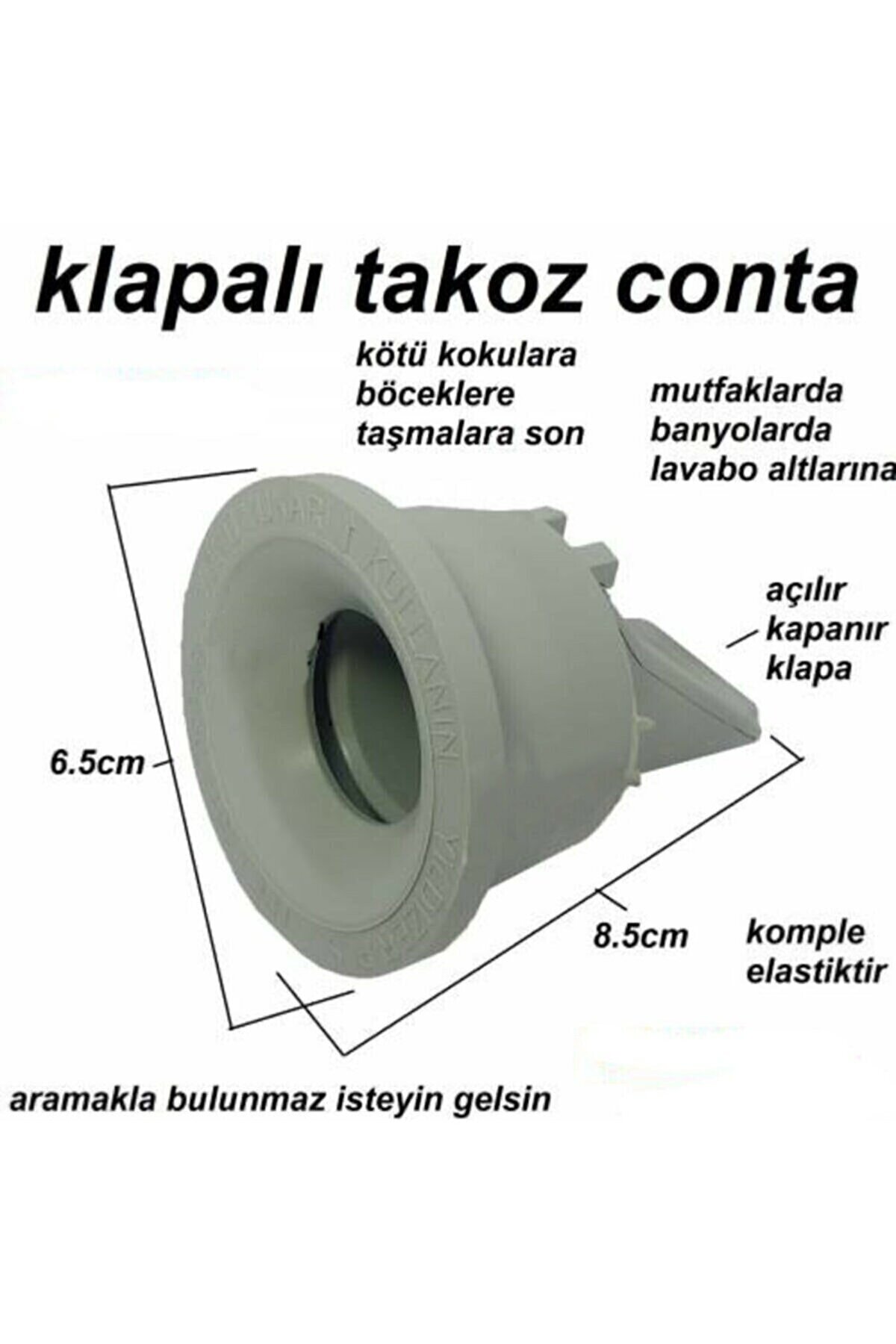 QNİAY Lavabo Koku Q90 Giderici Çek Valfli Lavabo Gider Adaptör Conta ...