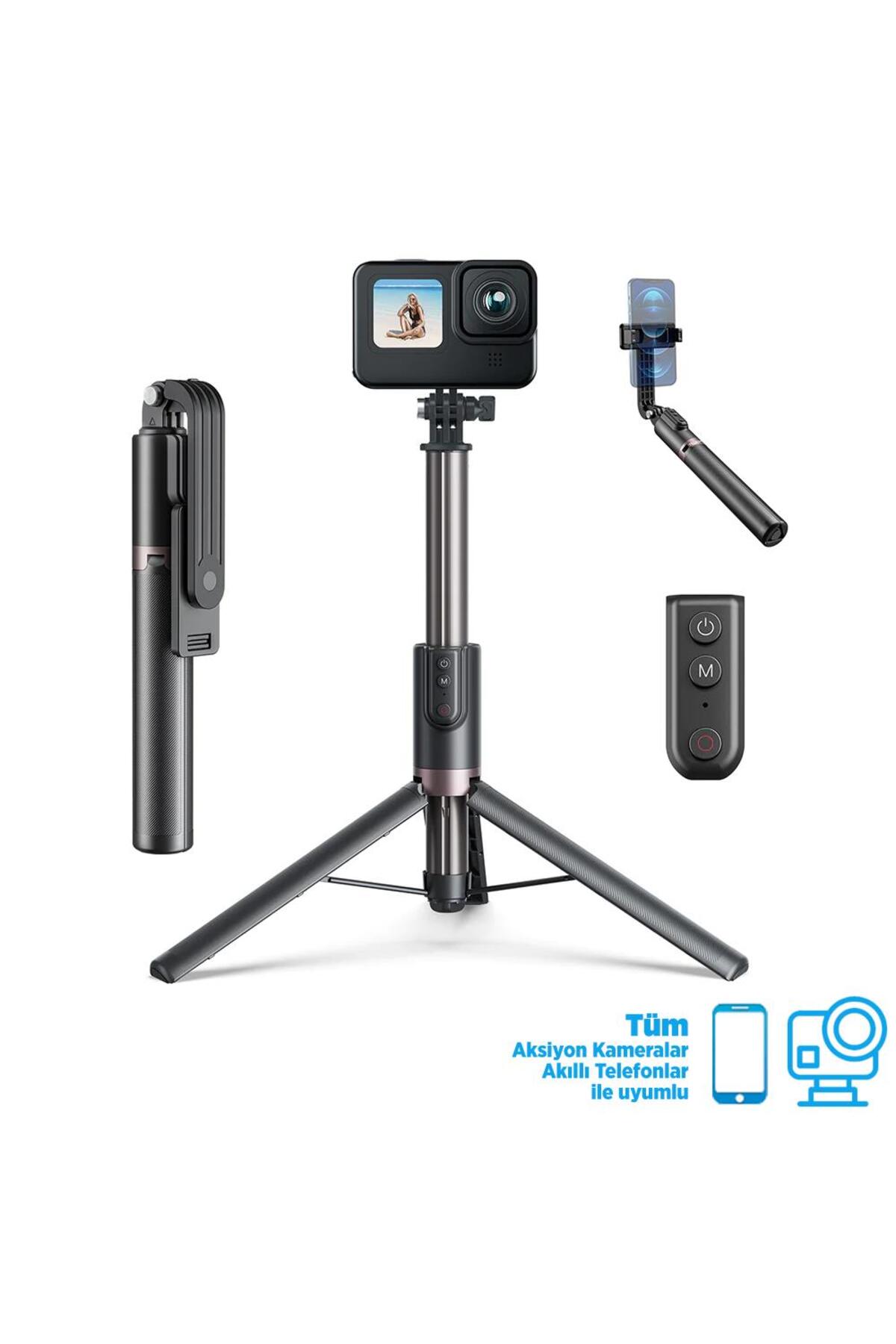 TELESIN GoPro Aksiyon Kameraları İçin VLOG Bluetooth Uzaktan Kumandalı ...