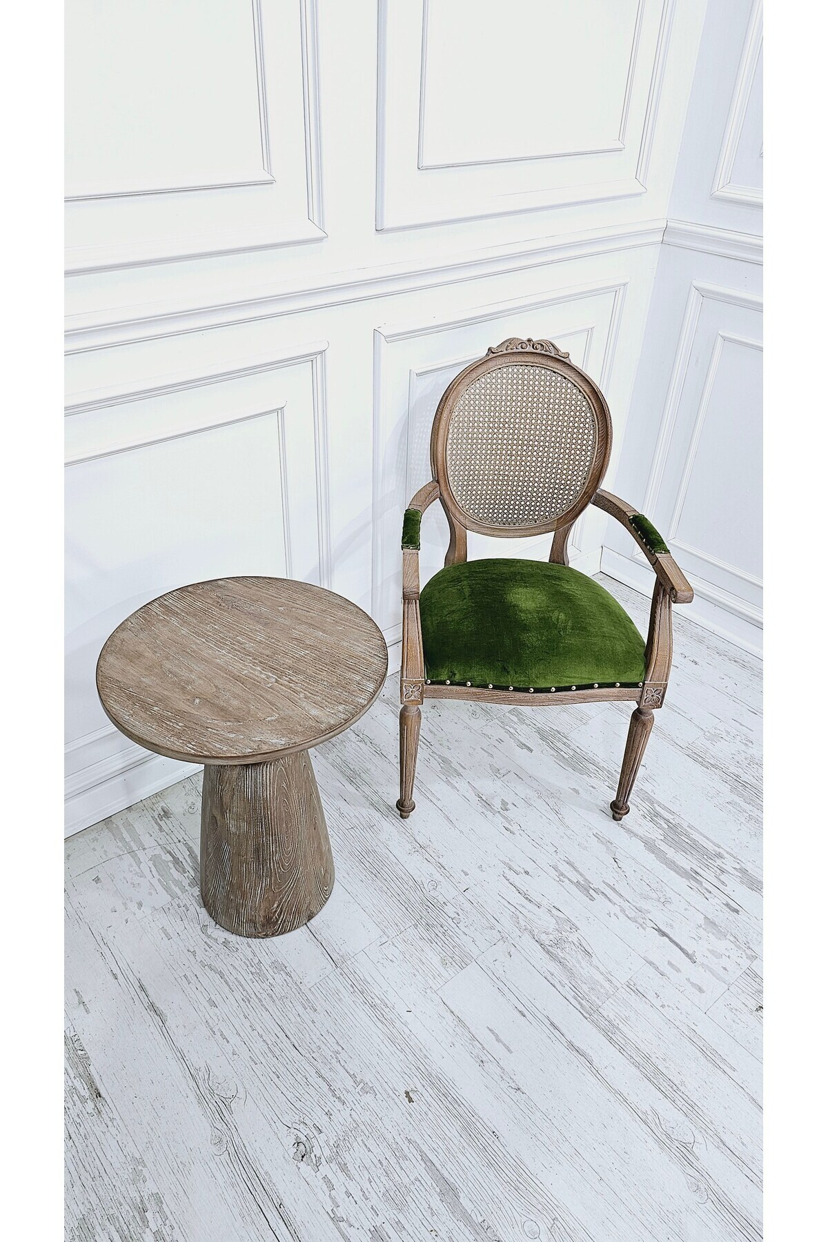 HASAĞAÇ Kampanya Ürünü Rosa Eskitmeli %100 Gürgen Madalyon Mini Berjer ...