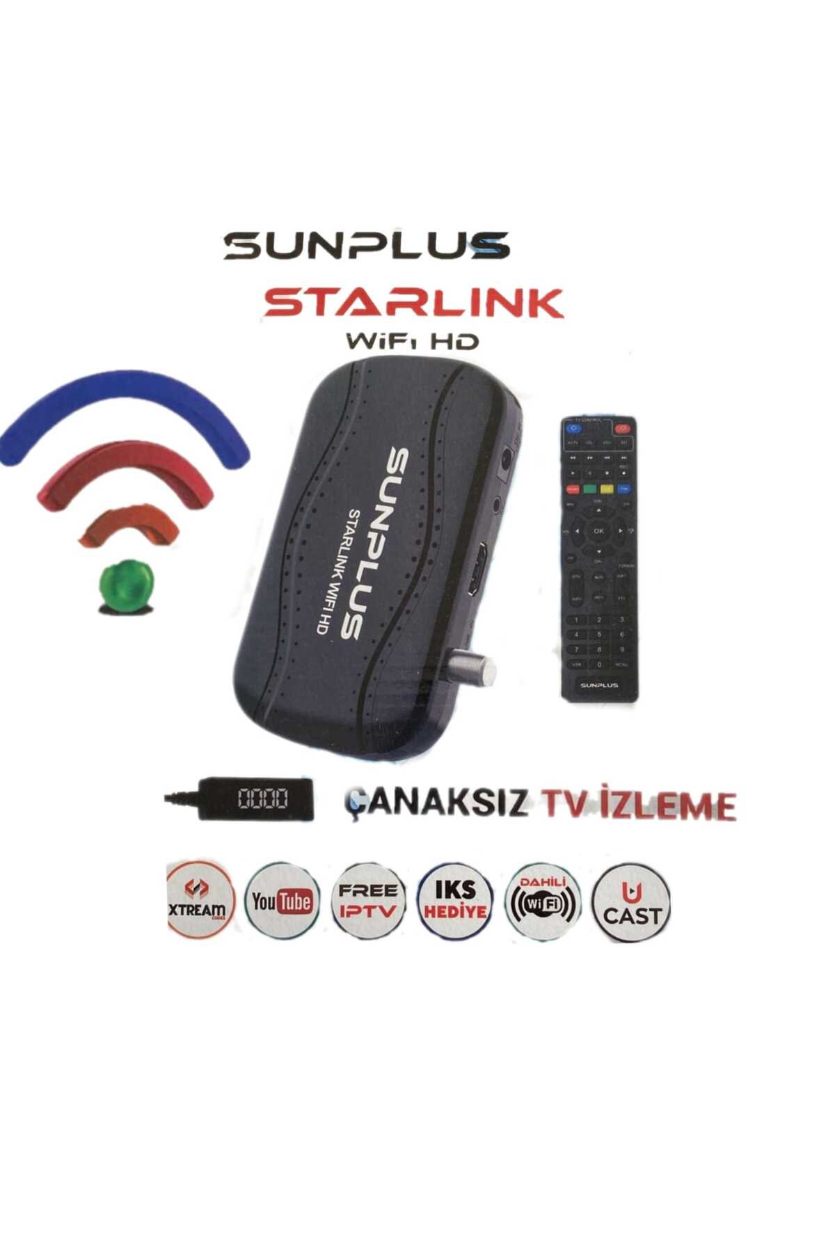 Sunplus STARLINK HD UYDU ALICISI DAHİLİ Wİ-Fİ FULL HD 1080P TV & UYDU ...